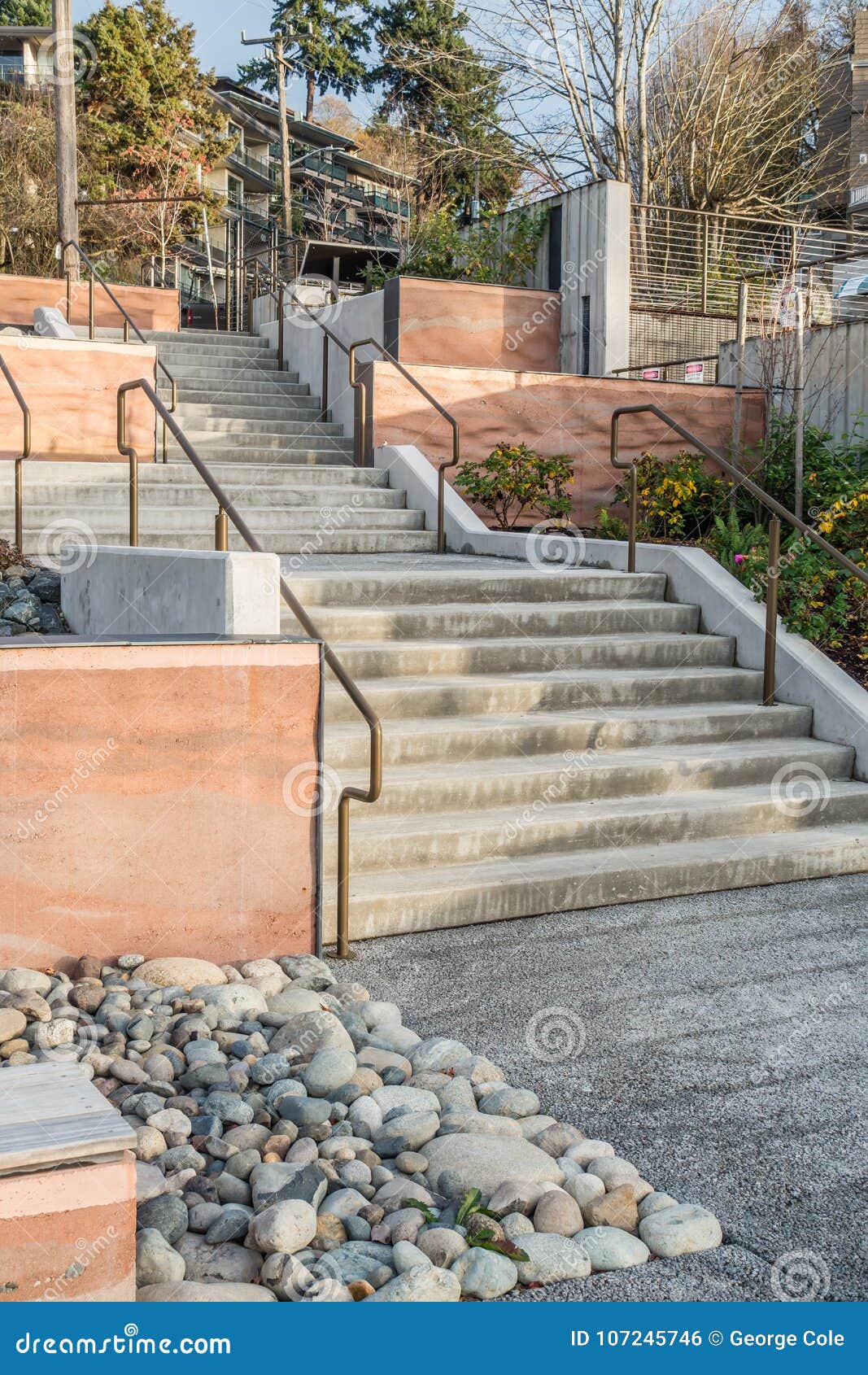 Stairs in West Seattle editorial photo. Image of architecture - 107245746