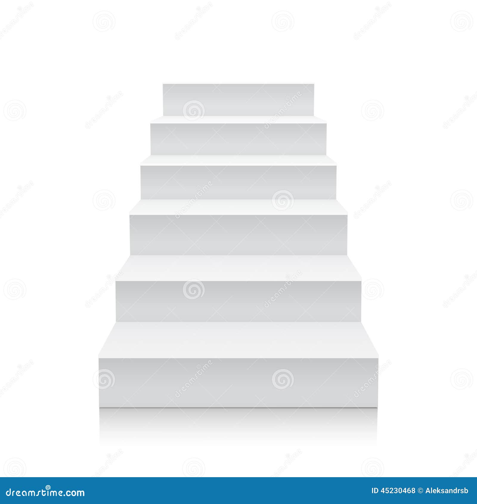 Stairs on white background stock vector. Illustration of ladder - 45230468
