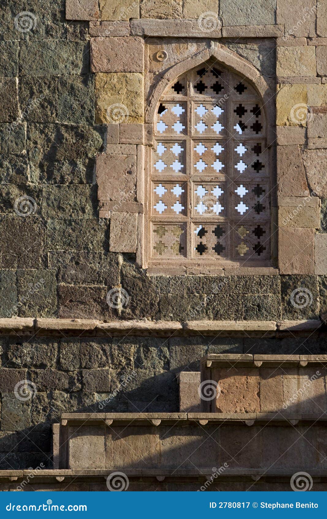 Stairs and window mosque stock image. Image of india, religion - 2780817