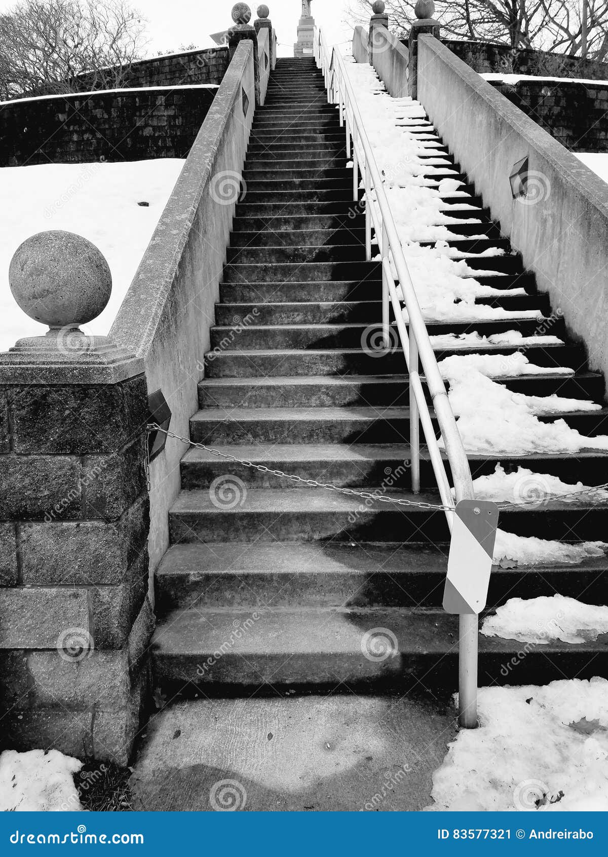 Stairs stock image. Image of cold, winter, stone, architecture - 83577321