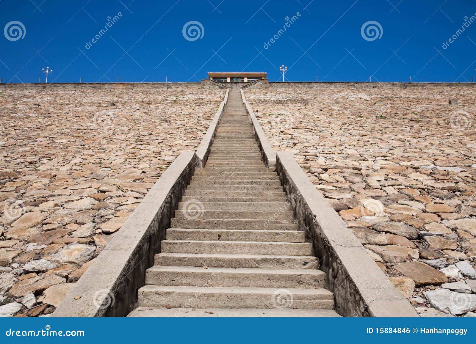 Stairsteps To the Top of Dam Stock Photo - Image of walk, pathway: 15884846