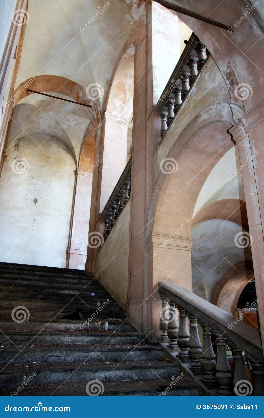 Stairway and arches stock image. Image of arched, arches - 3675091