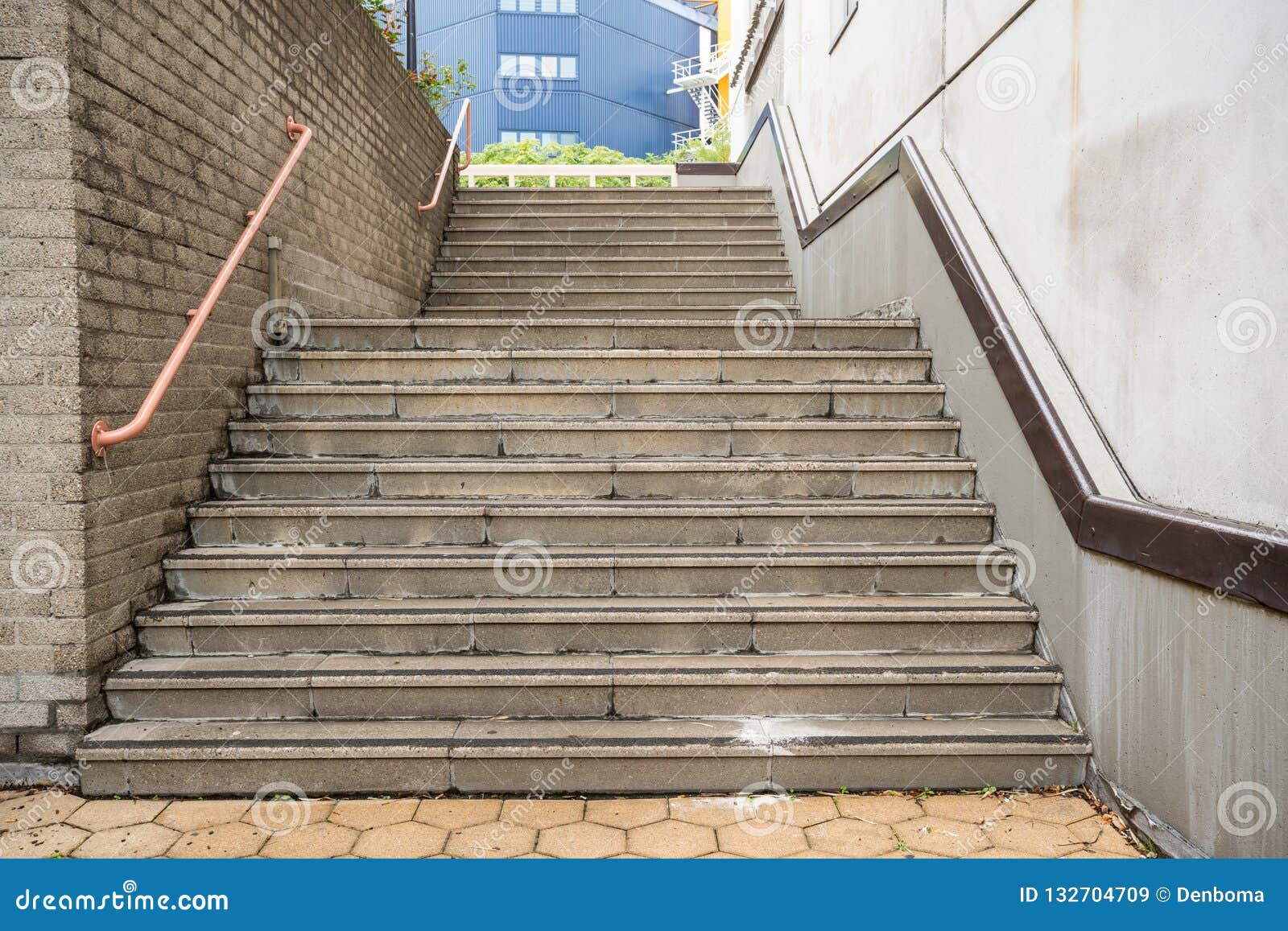 Stairway in building stock image. Image of wall, architecture - 132704709