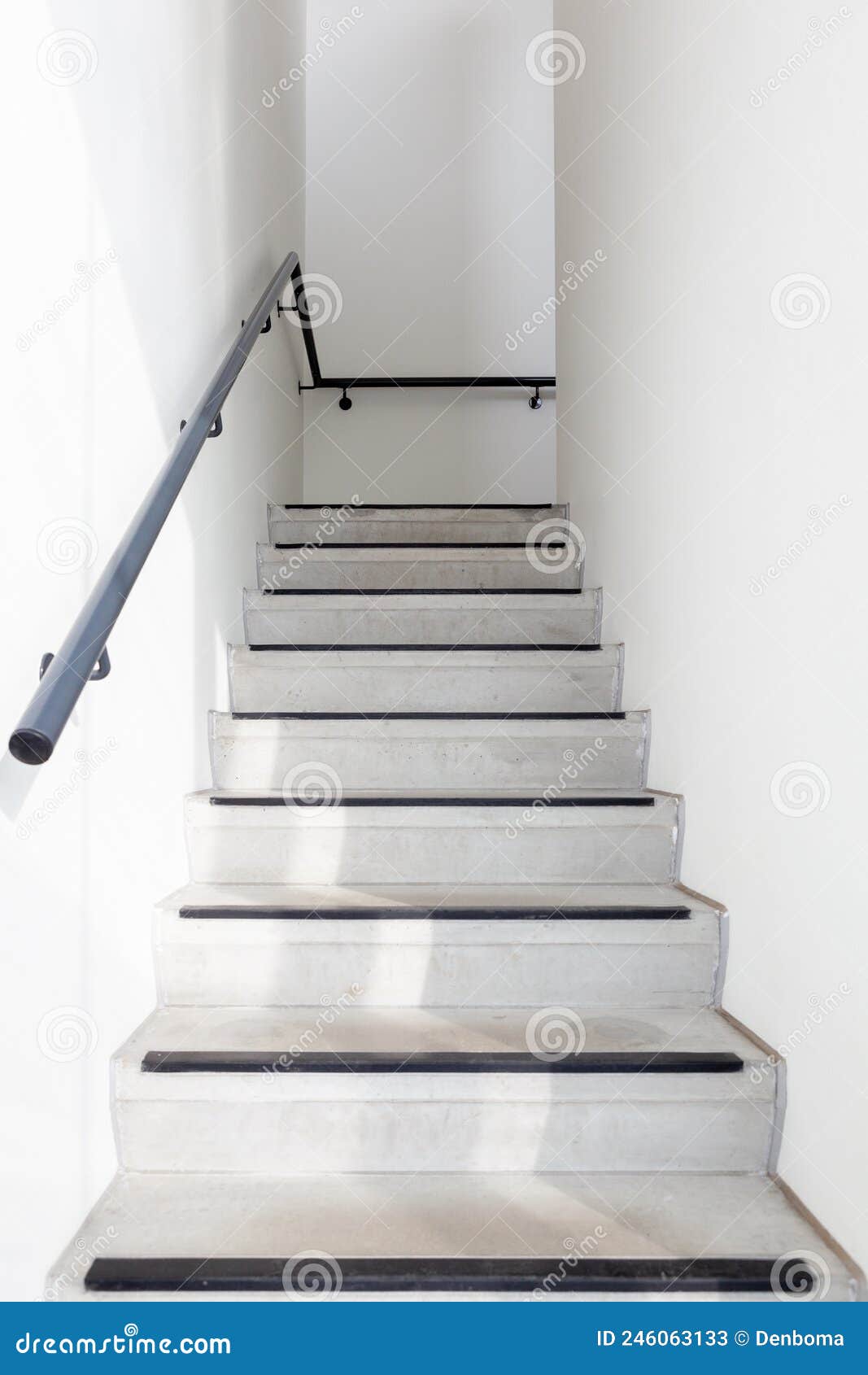 Stairway in the building stock image. Image of building - 246063133