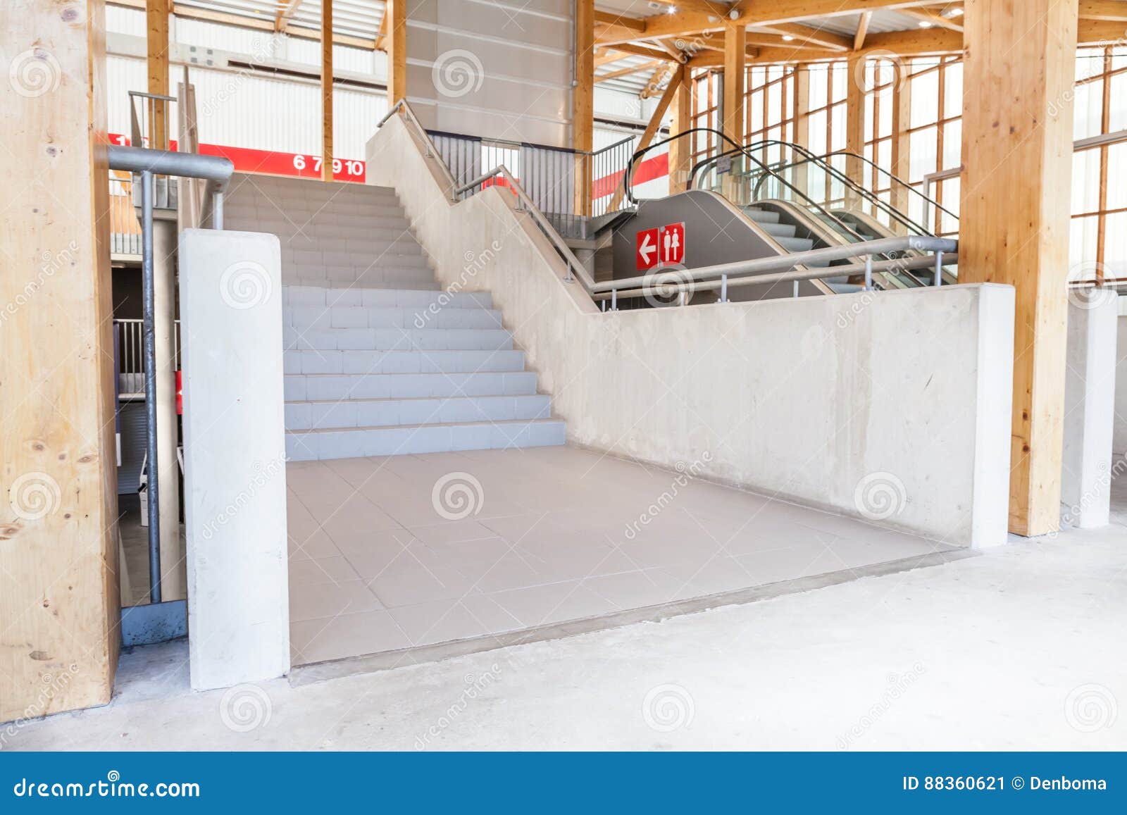 Stairway in building stock image. Image of business, step - 88360621