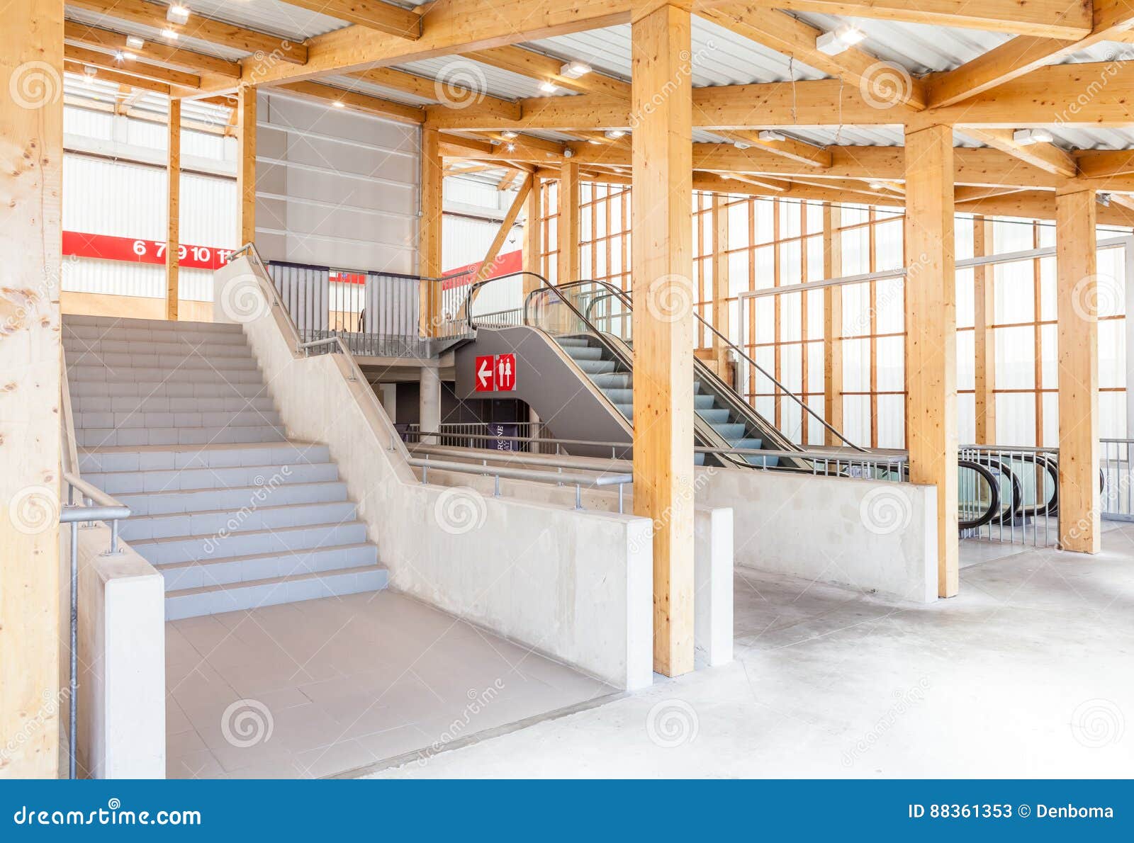 Stairway in building stock image. Image of railing, evacuation - 88361353