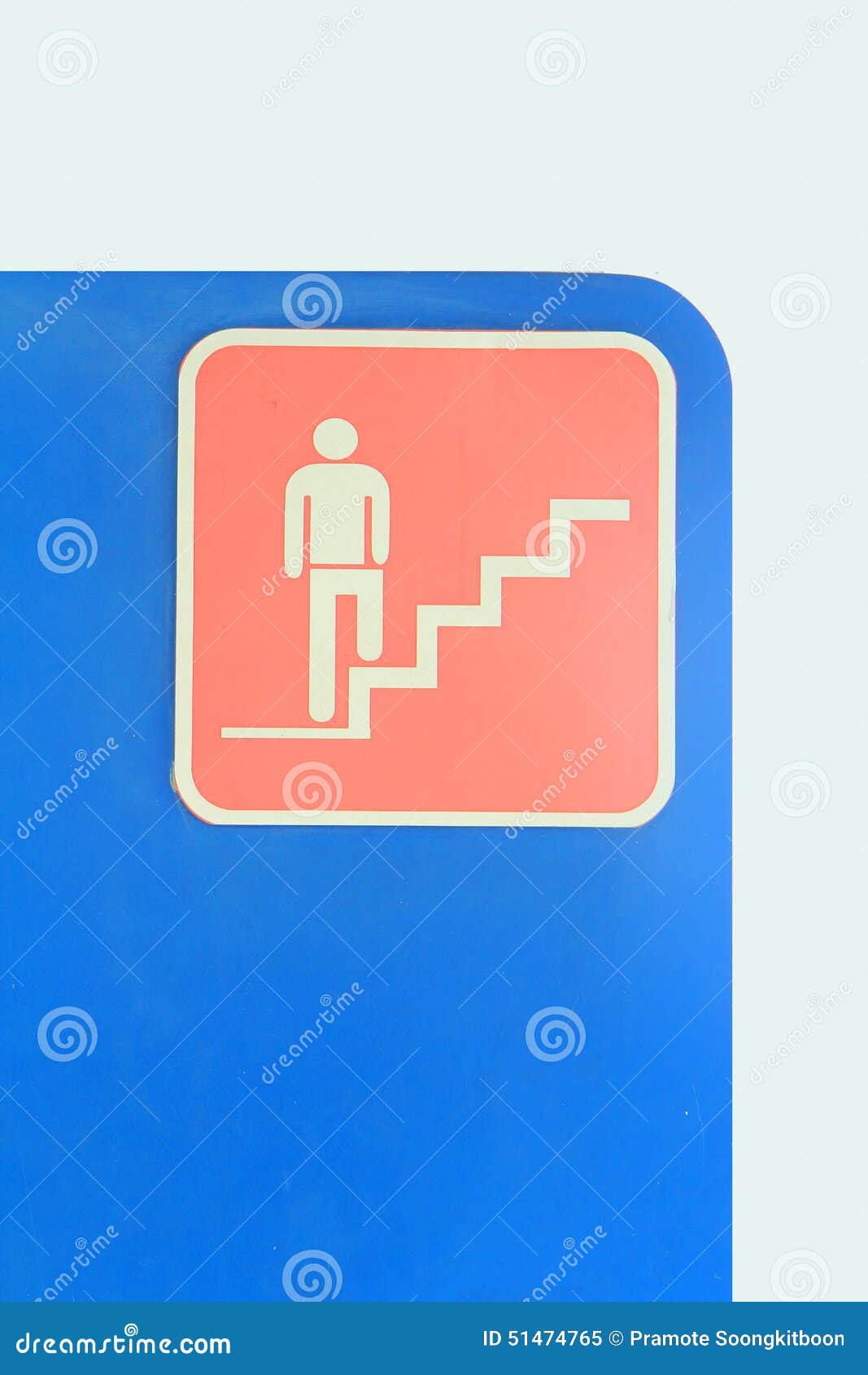 Stairway label stock image. Image of steps, person, isolated - 51474765
