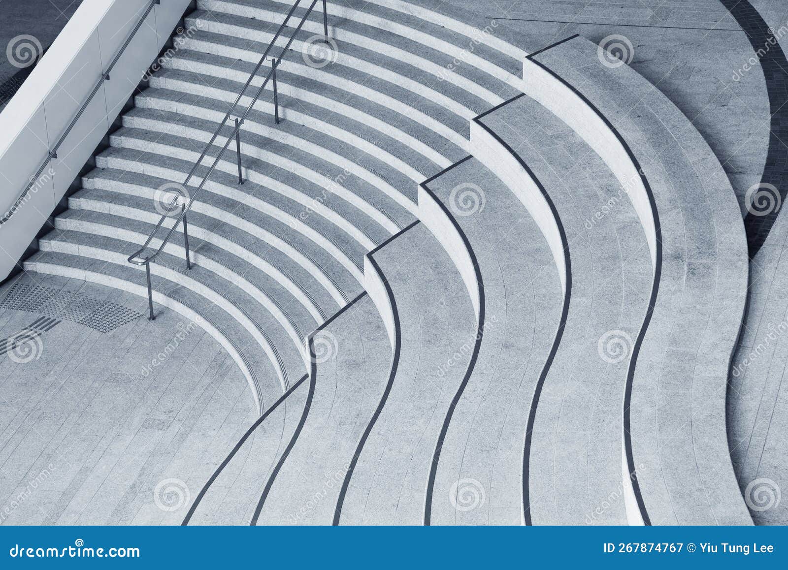 Stairway of Modern Architecture. Building Abstract Background Stock ...