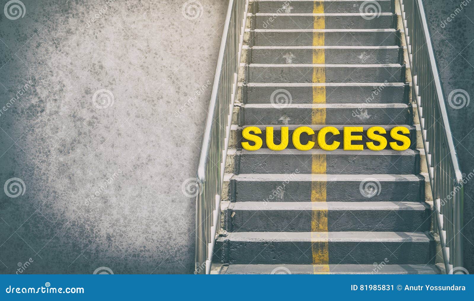 Stairway Path To Success Concept. Stock Image - Image of white ...
