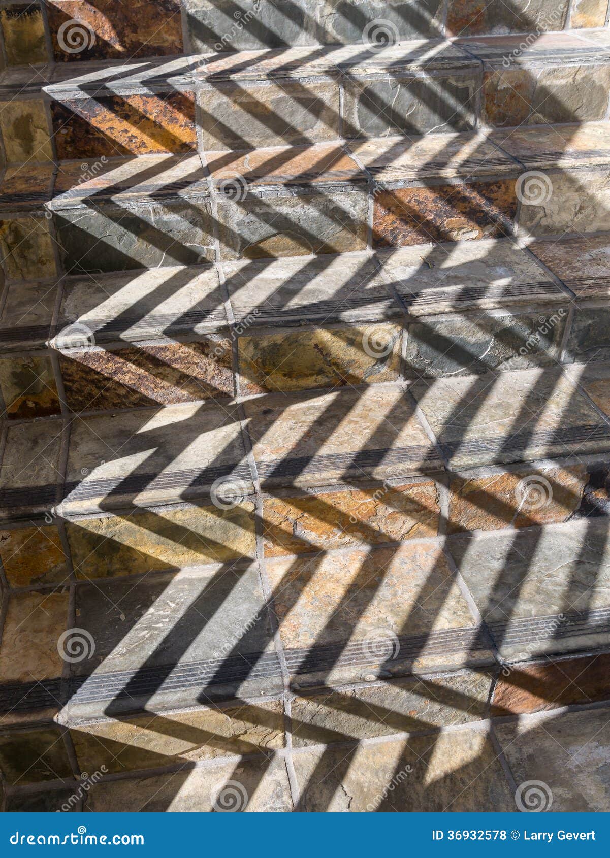 Stairway and Shadows Pattern Stock Photo - Image of detail, mexican ...