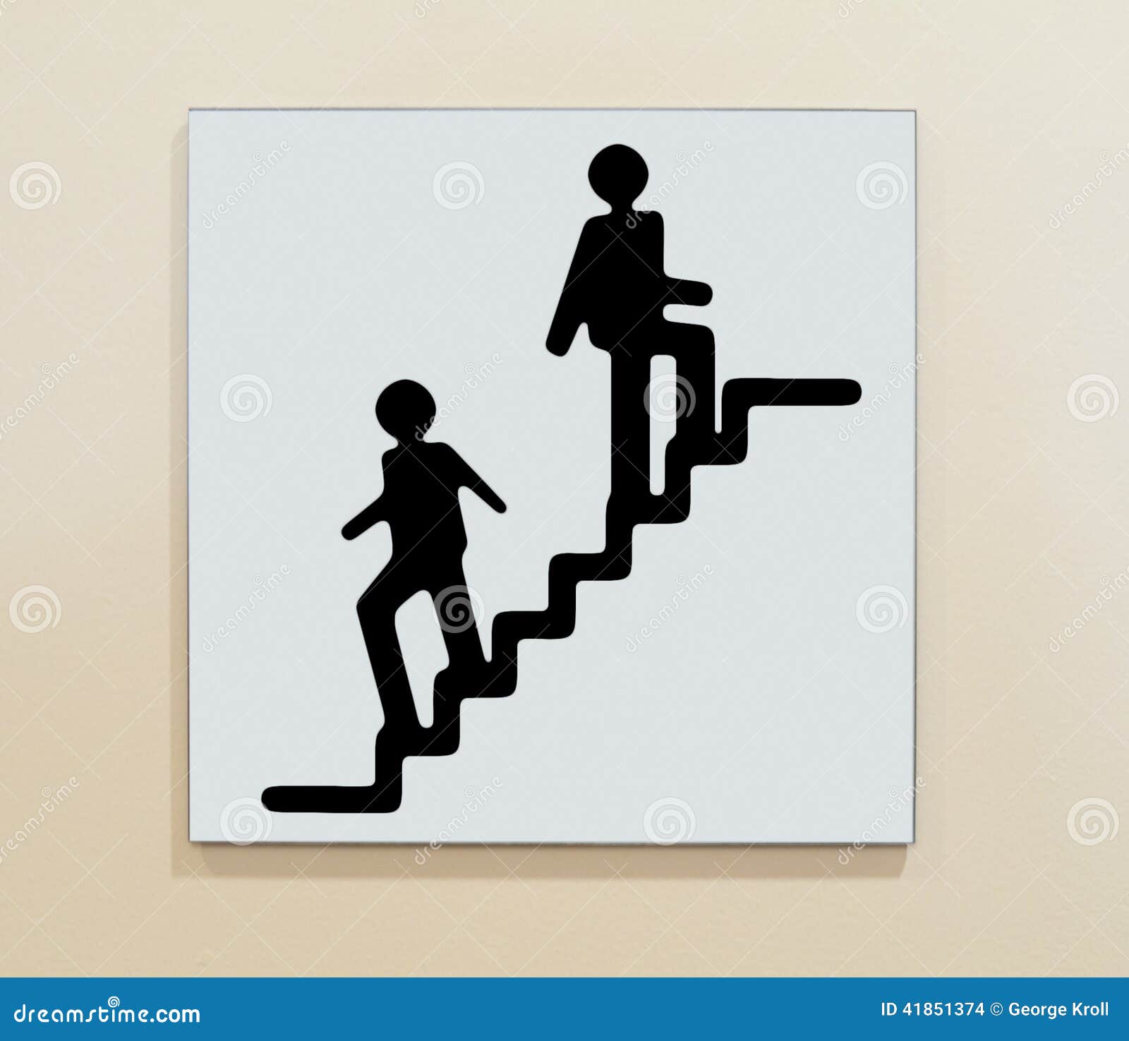 Stairway Sign stock photo. Image of symbol, steps, warn - 41851374