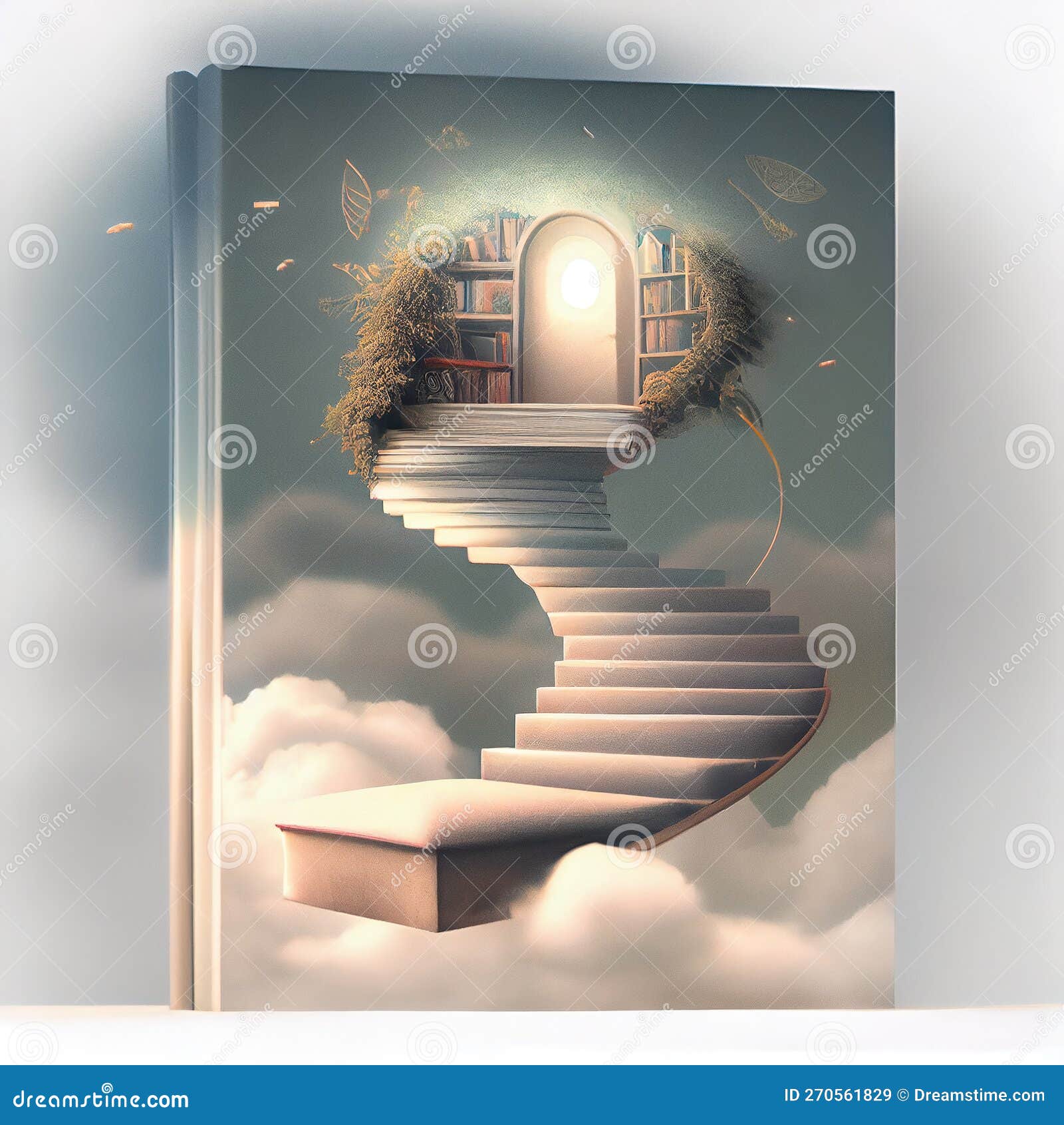 Generative AI: Stairway in the Sky Entering a Storybook in the Clouds ...