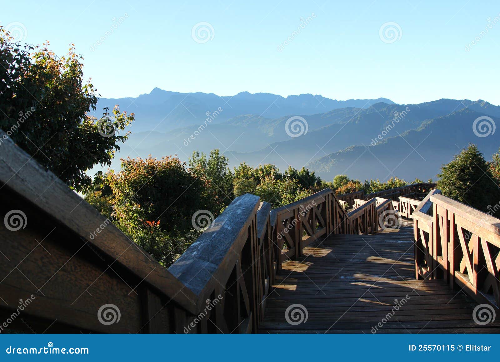 Stairway To Jade Mountains, Taiwan Stock Image - Image of continuous ...
