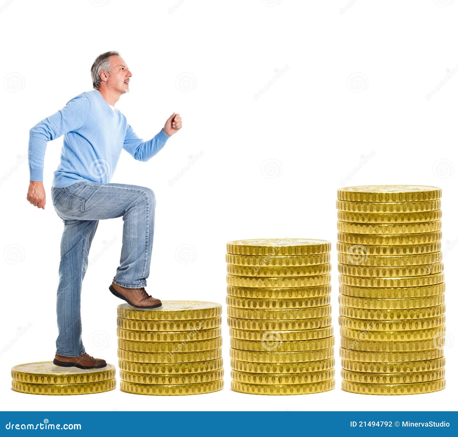 Stairway to retirement stock photo. Image of cash, climbing - 21494792