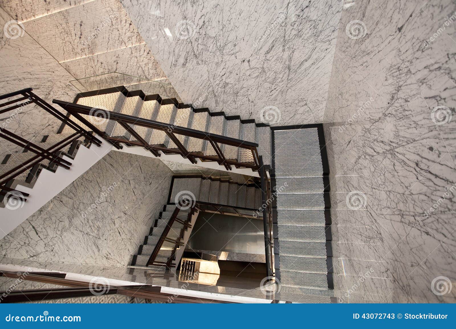 Stairwell in a building stock image. Image of metallic - 43072743