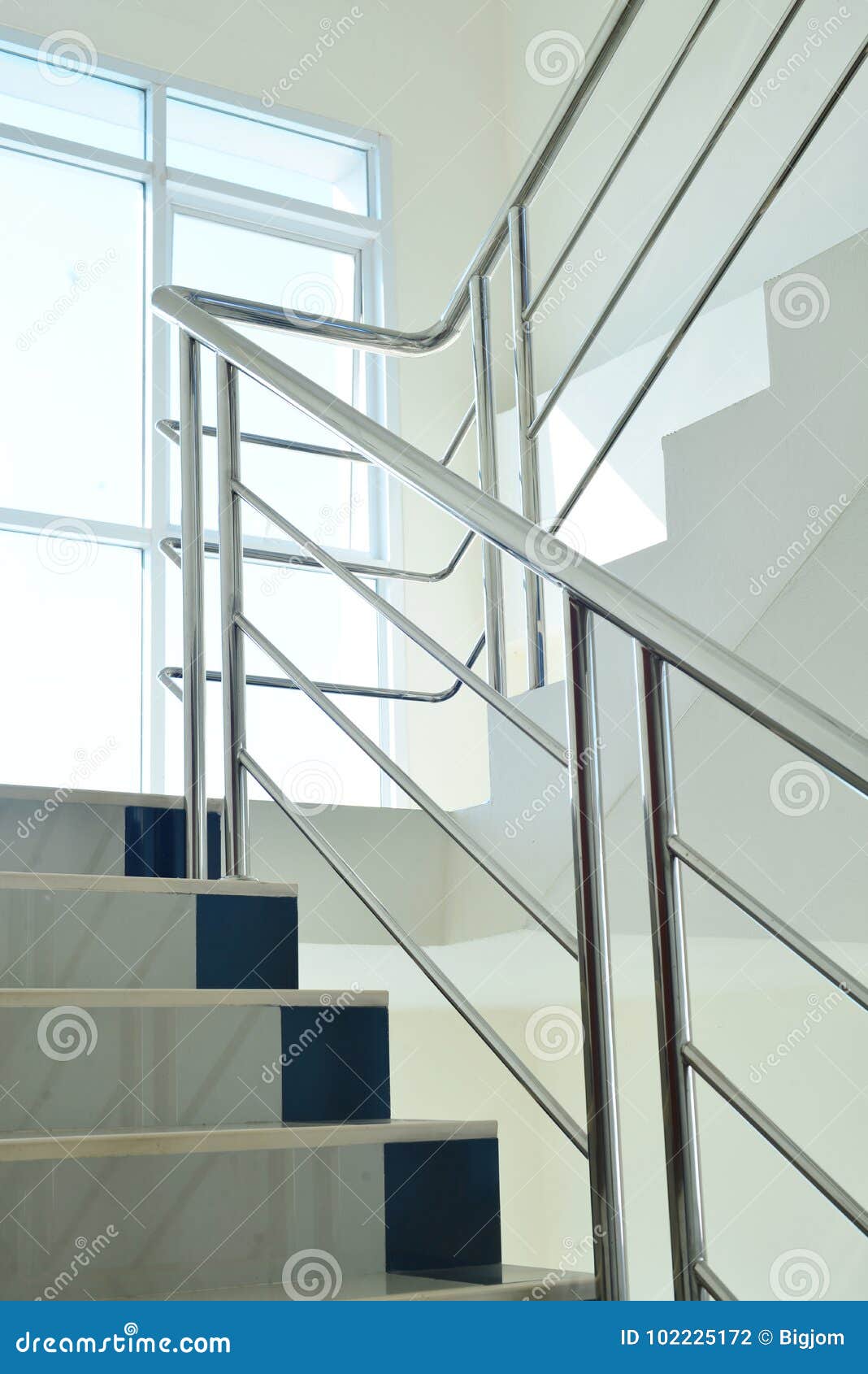 Stairwell in a Modern Building Stock Photo - Image of interior, detail ...