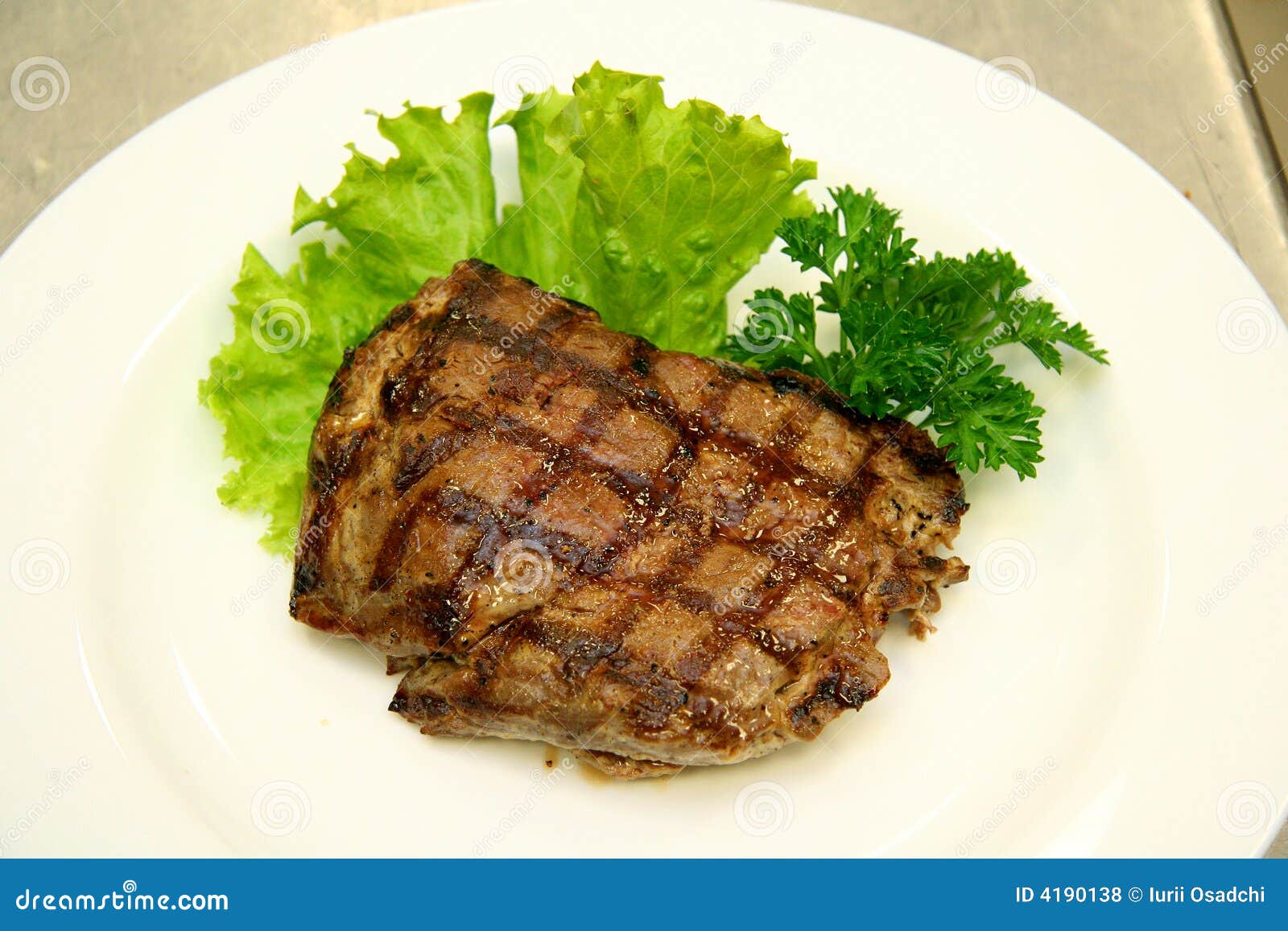 Stake stock photo. Image of green, food, chicken, meat - 4190138