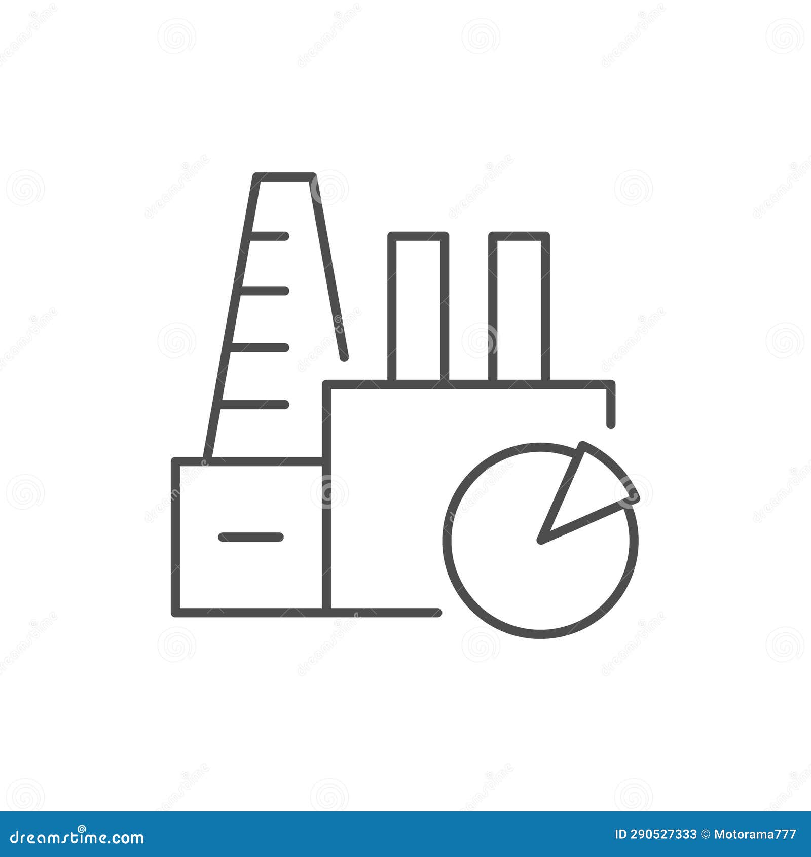 Stake in company line icon stock vector. Illustration of investment ...