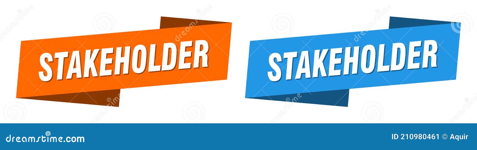 Stakeholder Banner. Stakeholder Ribbon Label Sign Set Stock Vector ...