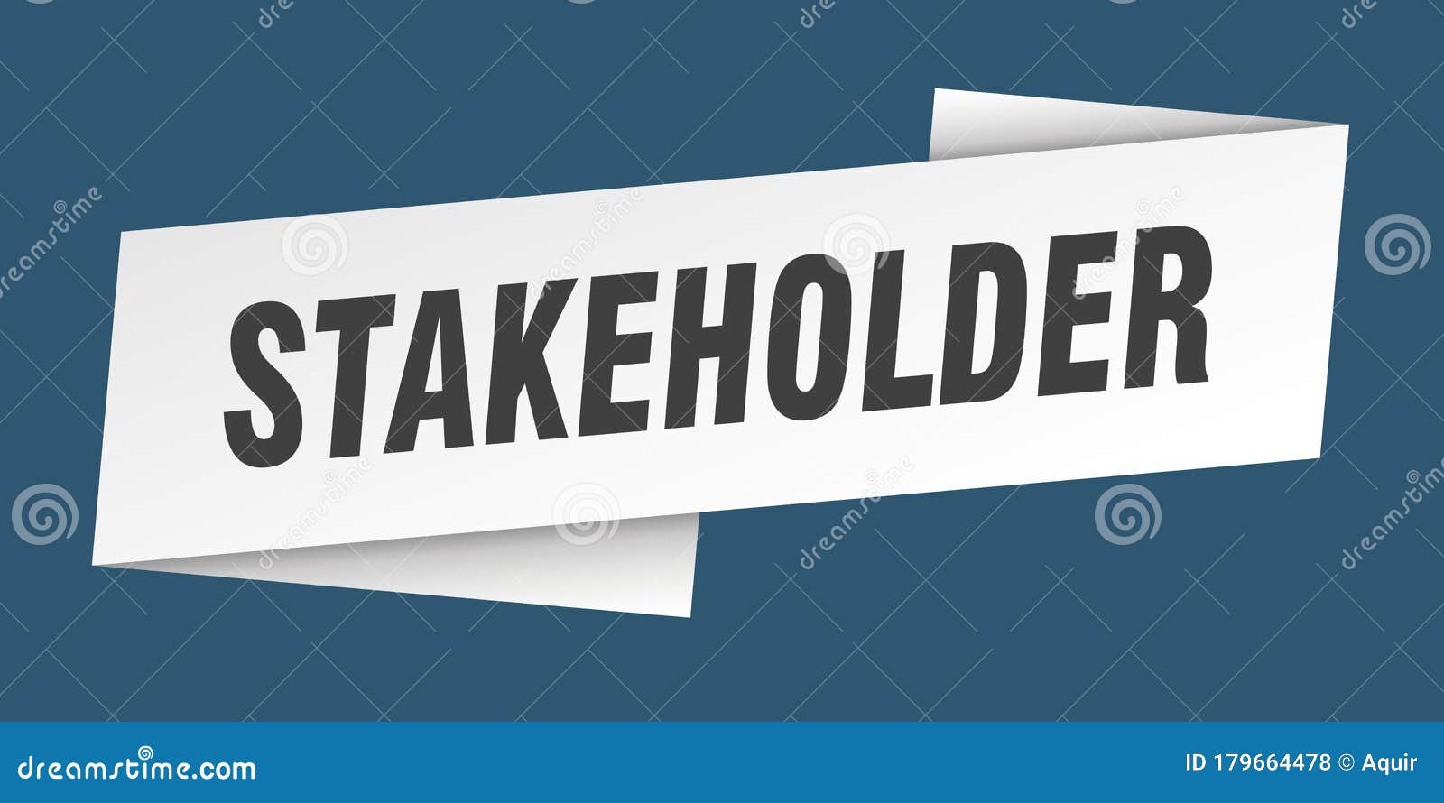 Stakeholder Banner Template. Stakeholder Ribbon Label. Vector ...