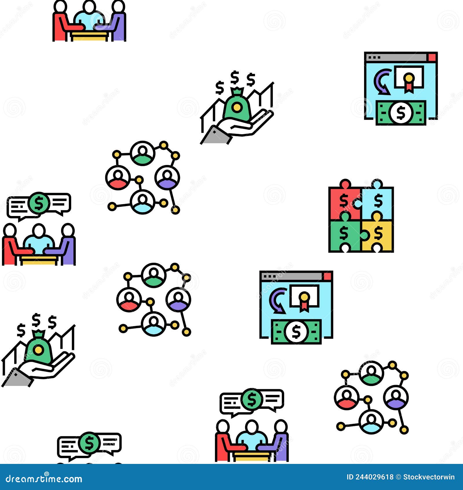 Stakeholder Business Neon Glow Icon Illustration Cartoon Vector ...