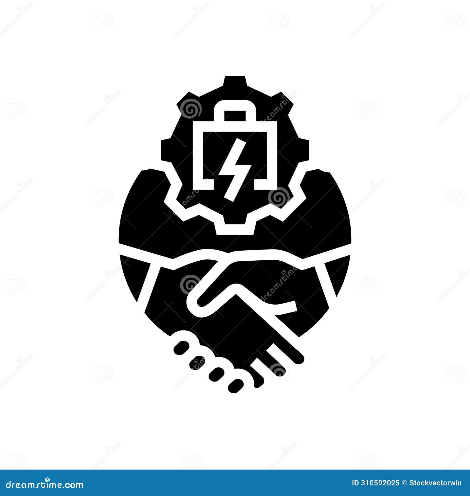 Stakeholder Collaboration Glyph Icon Vector Illustration Stock Vector ...