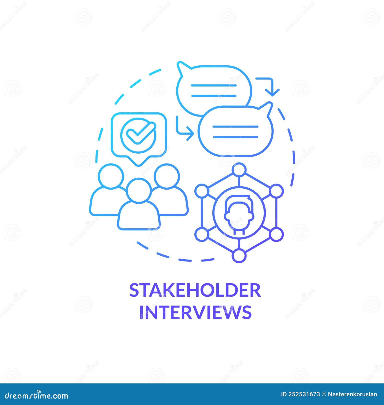 Stakeholder Interviews Blue Gradient Concept Icon Stock Illustration ... Stakeholder Interviews Blue Gradient Concept Icon Stock Illustration ...