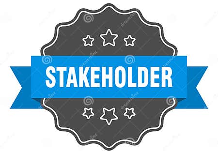 Stakeholder label stock vector. Illustration of vector - 194924414