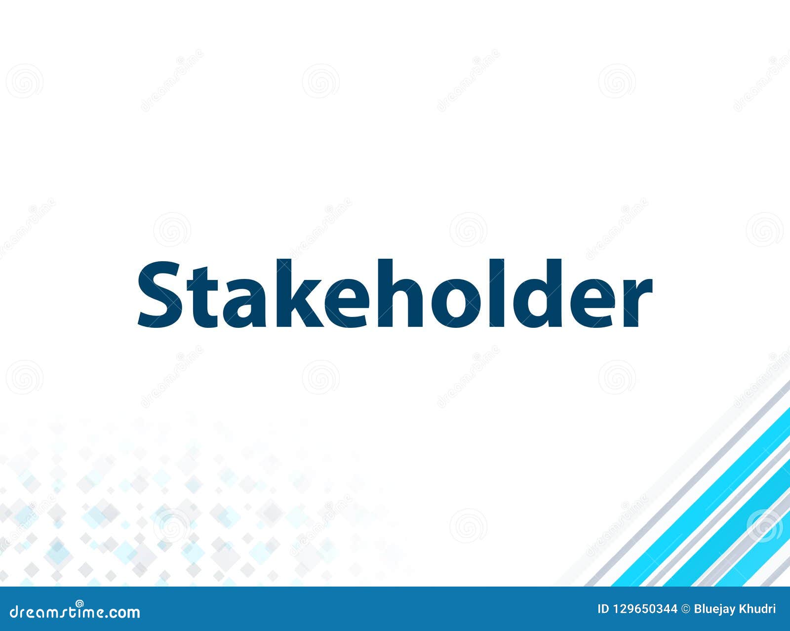 Stakeholder Modern Flat Design Blue Abstract Background Stock ...