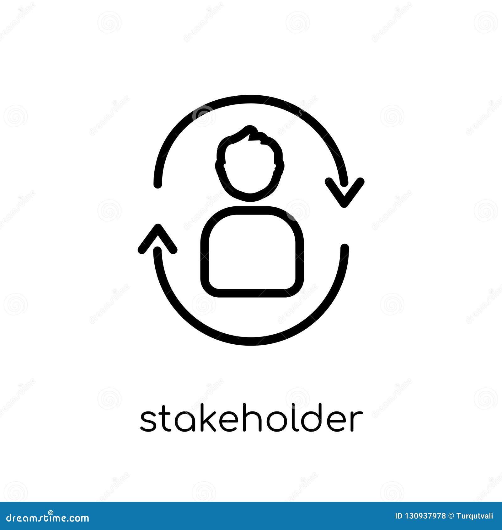 Stakeholder Modern Flat Design Blue Abstract Background Royalty-Free ...