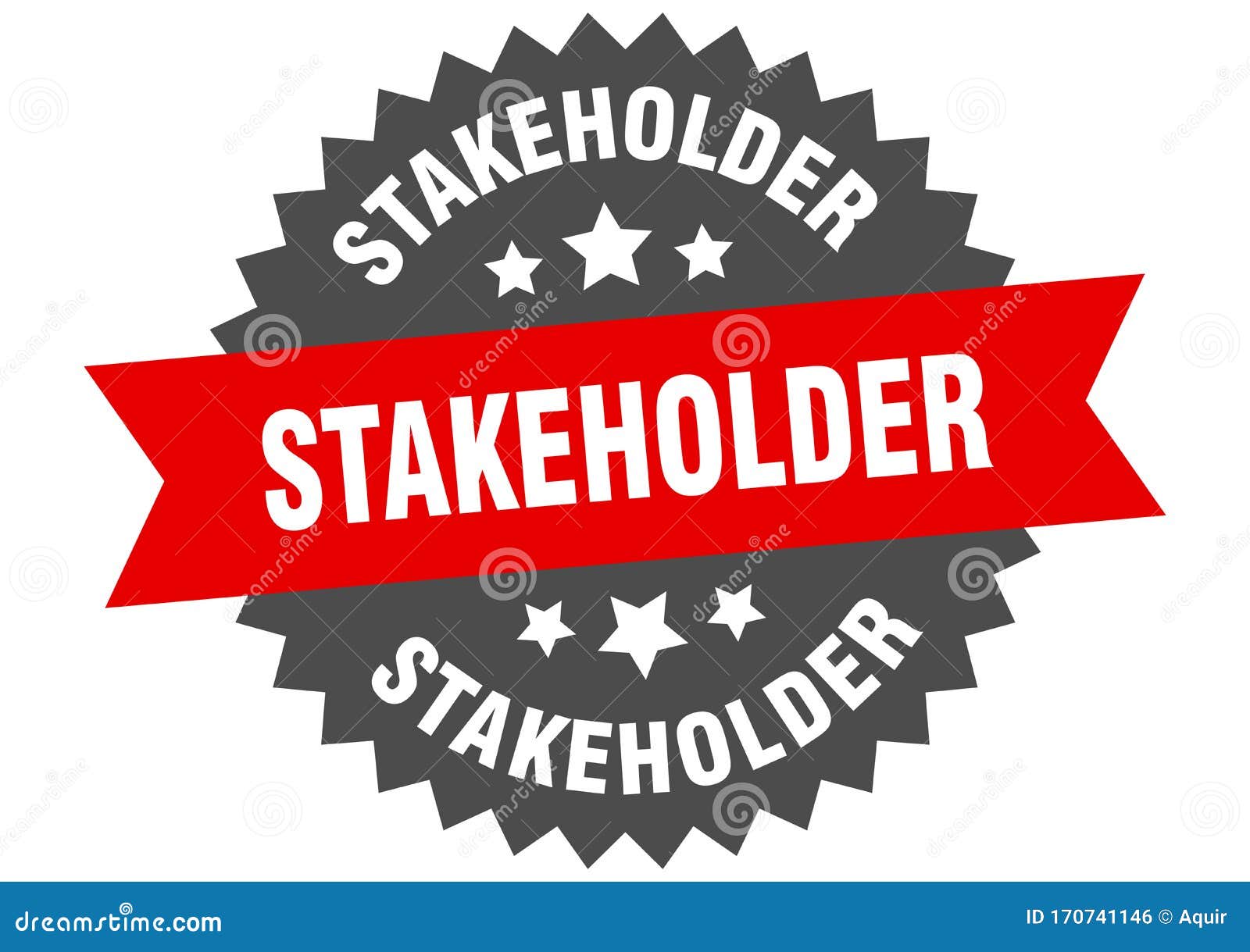 Stakeholder Sign. Stakeholder Circular Band Label. Stakeholder Sticker ...
