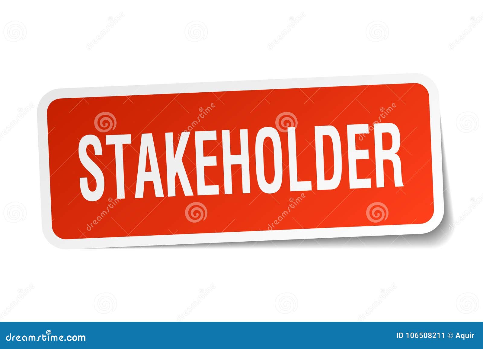 Stakeholder Sticker. Stakeholder Square Sign. Stakeholder Cartoon ...