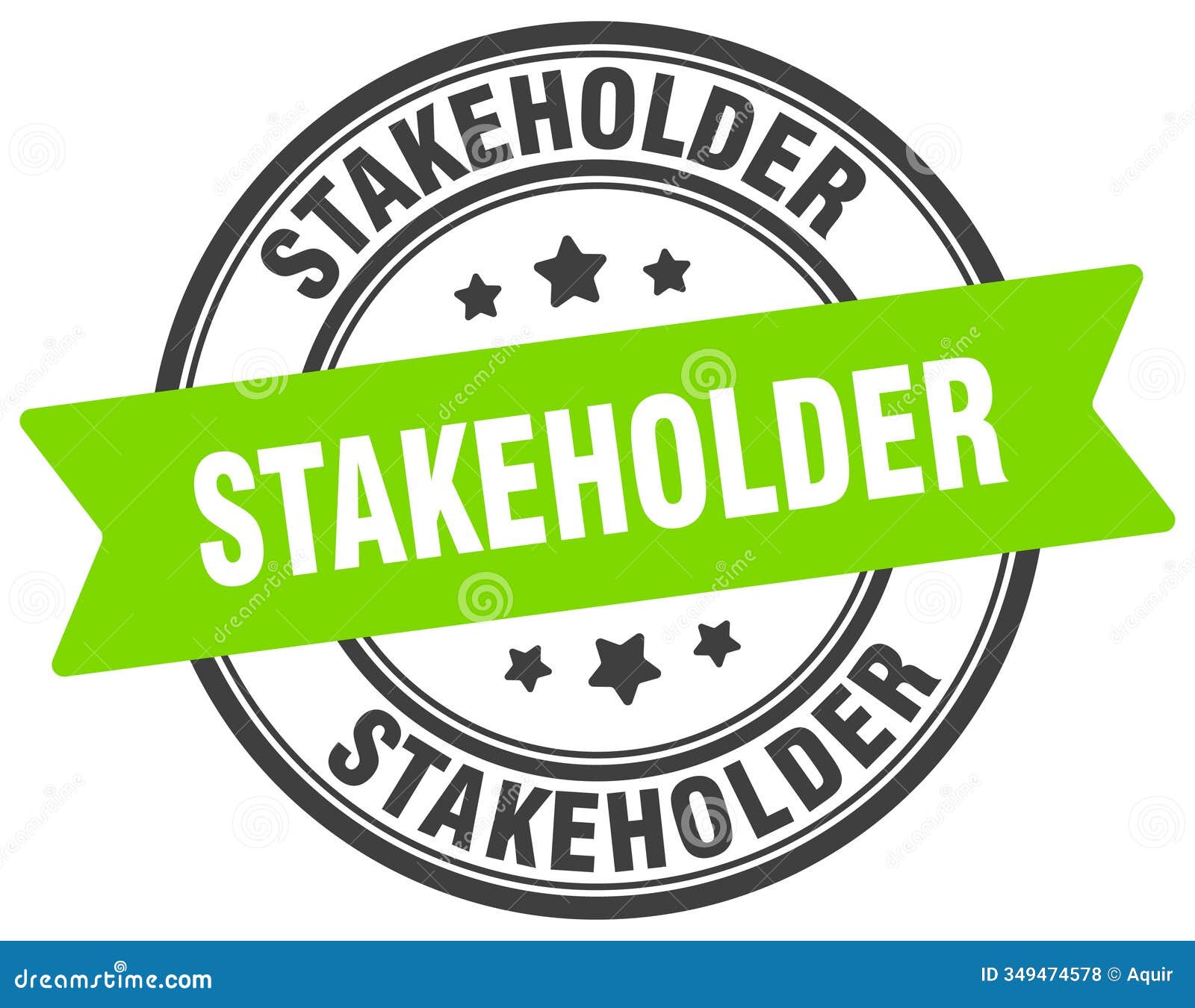 Stakeholder Stamp. Stakeholder Label on Transparent Background. Round ...