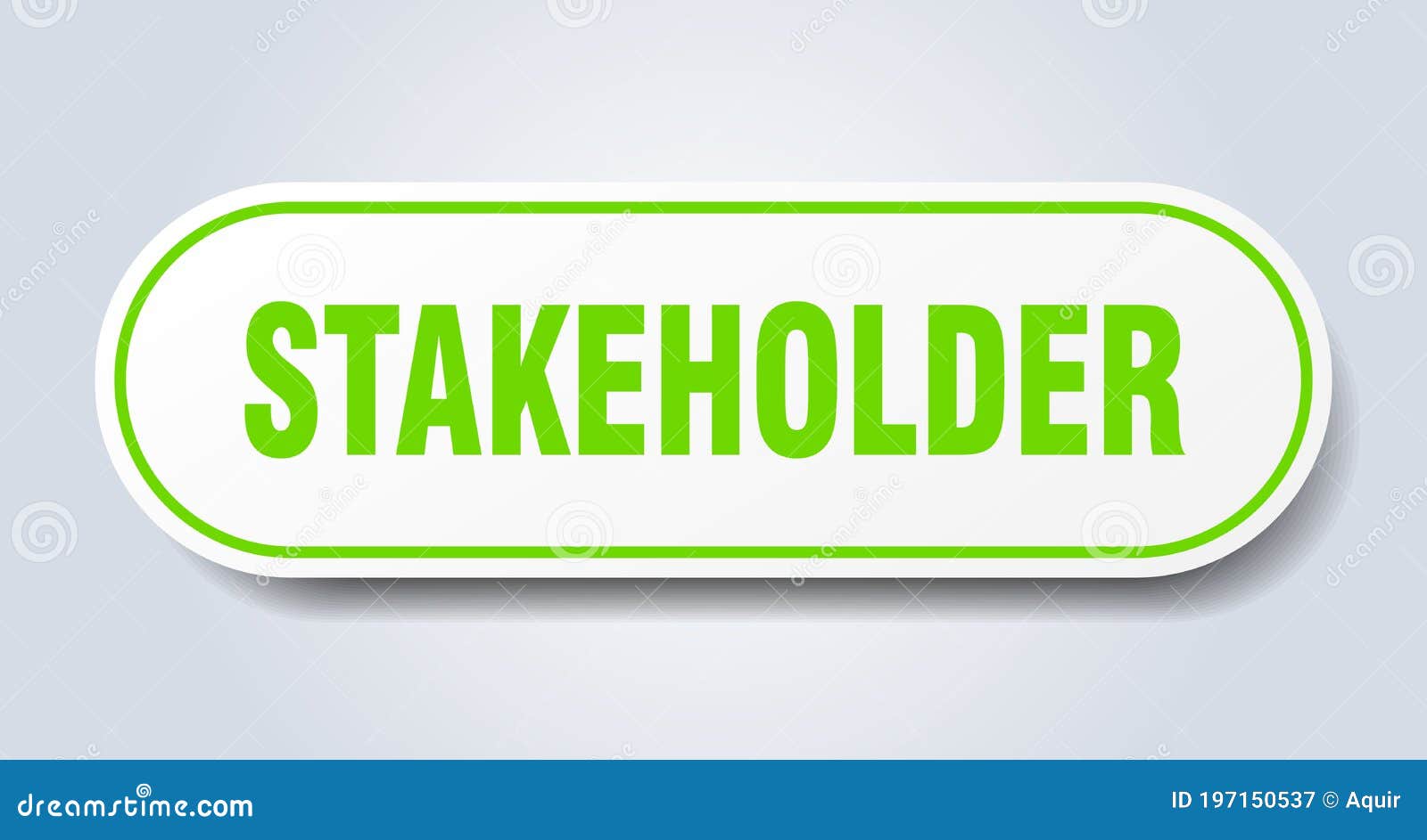 Stakeholder Sticker. Stakeholder Sign Set. Cartoon Vector ...