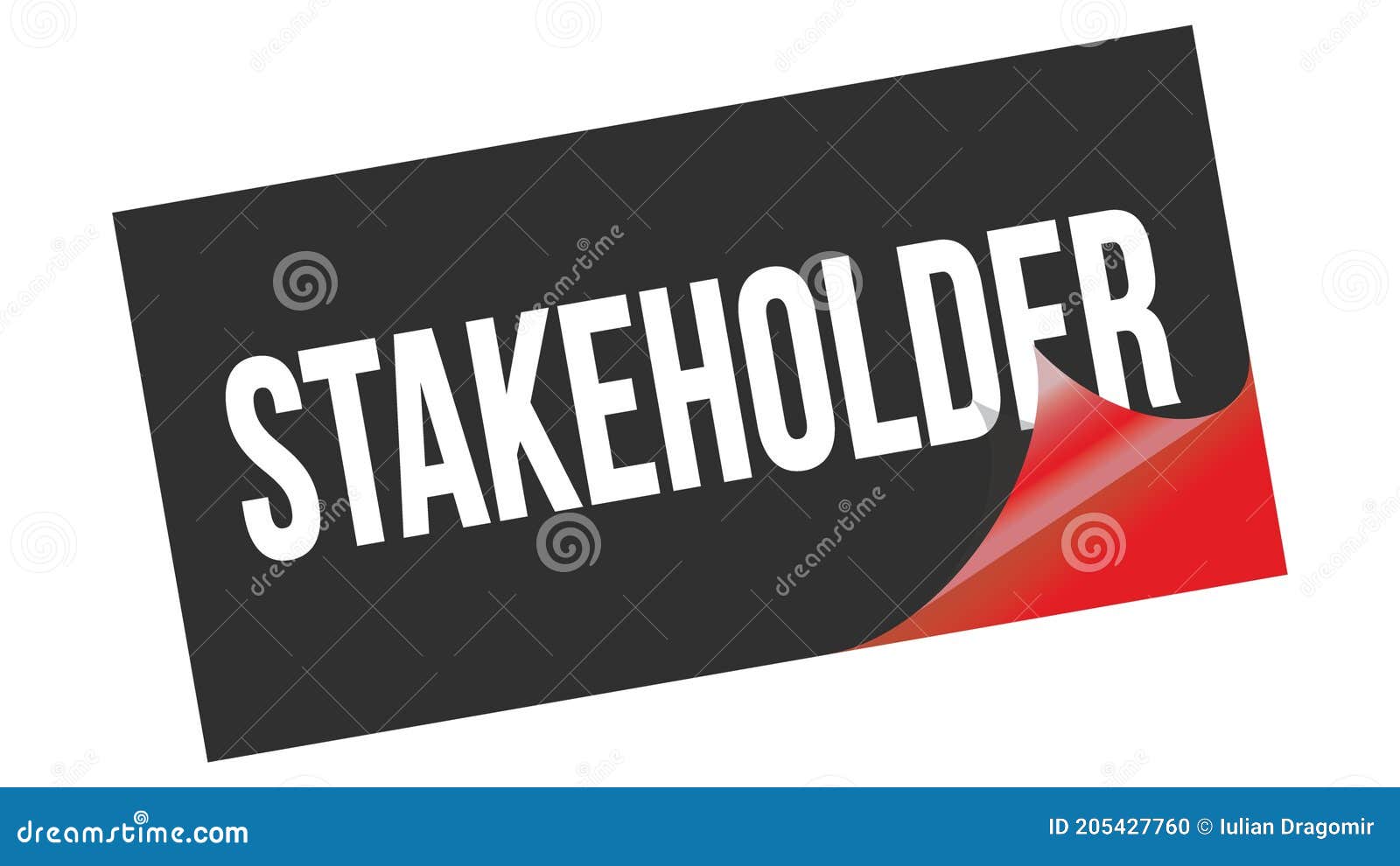 STAKEHOLDER Text On Black Red Sticker Stamp Stock Photo | CartoonDealer ...