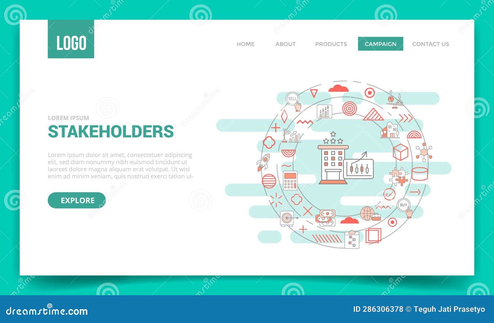 Stakeholders Concept. A Solitary Figure Contemplates A Colorful Pie ...