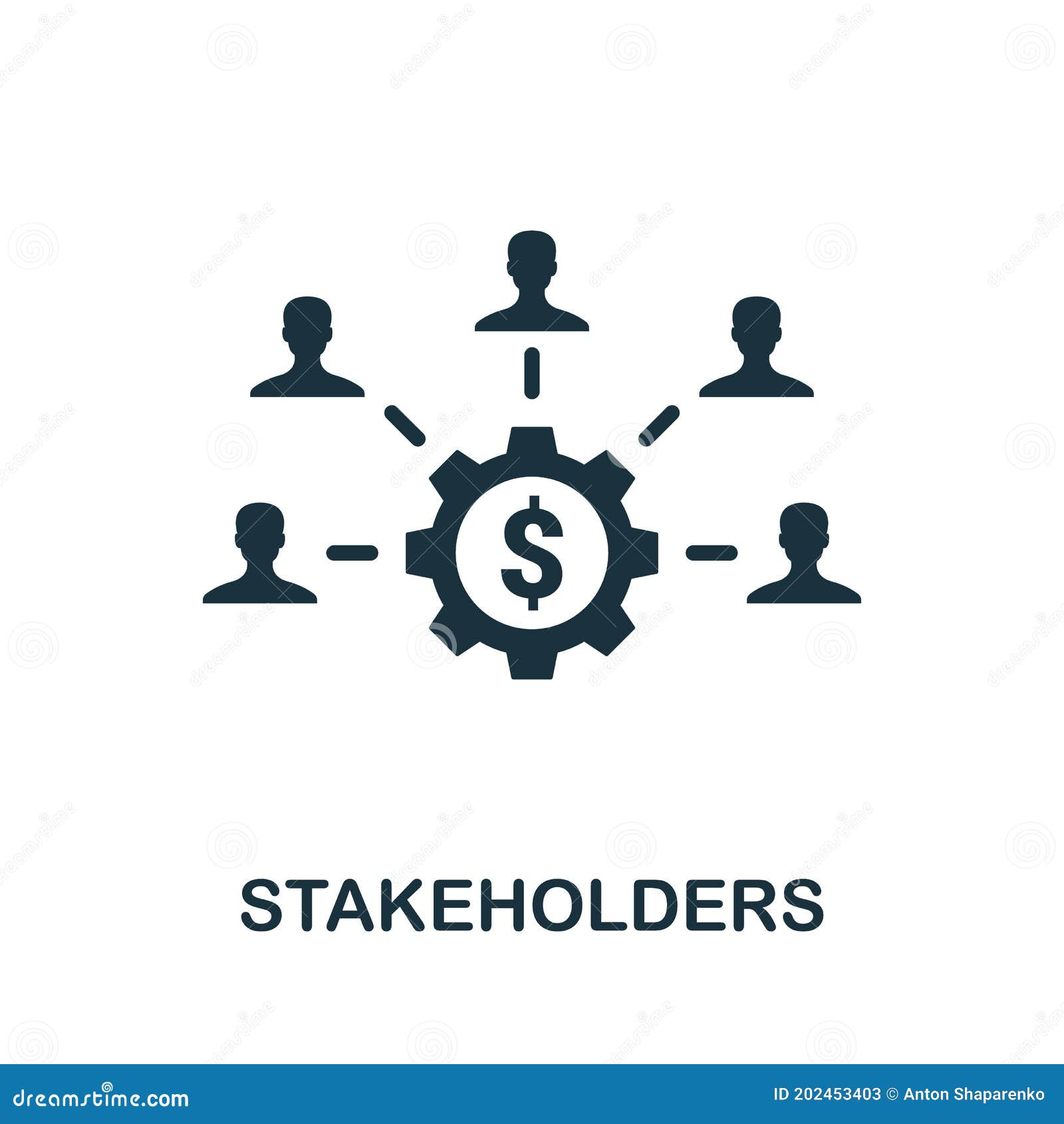 Stakeholders Infographics Linear Icons Collection Royalty-Free Stock ...