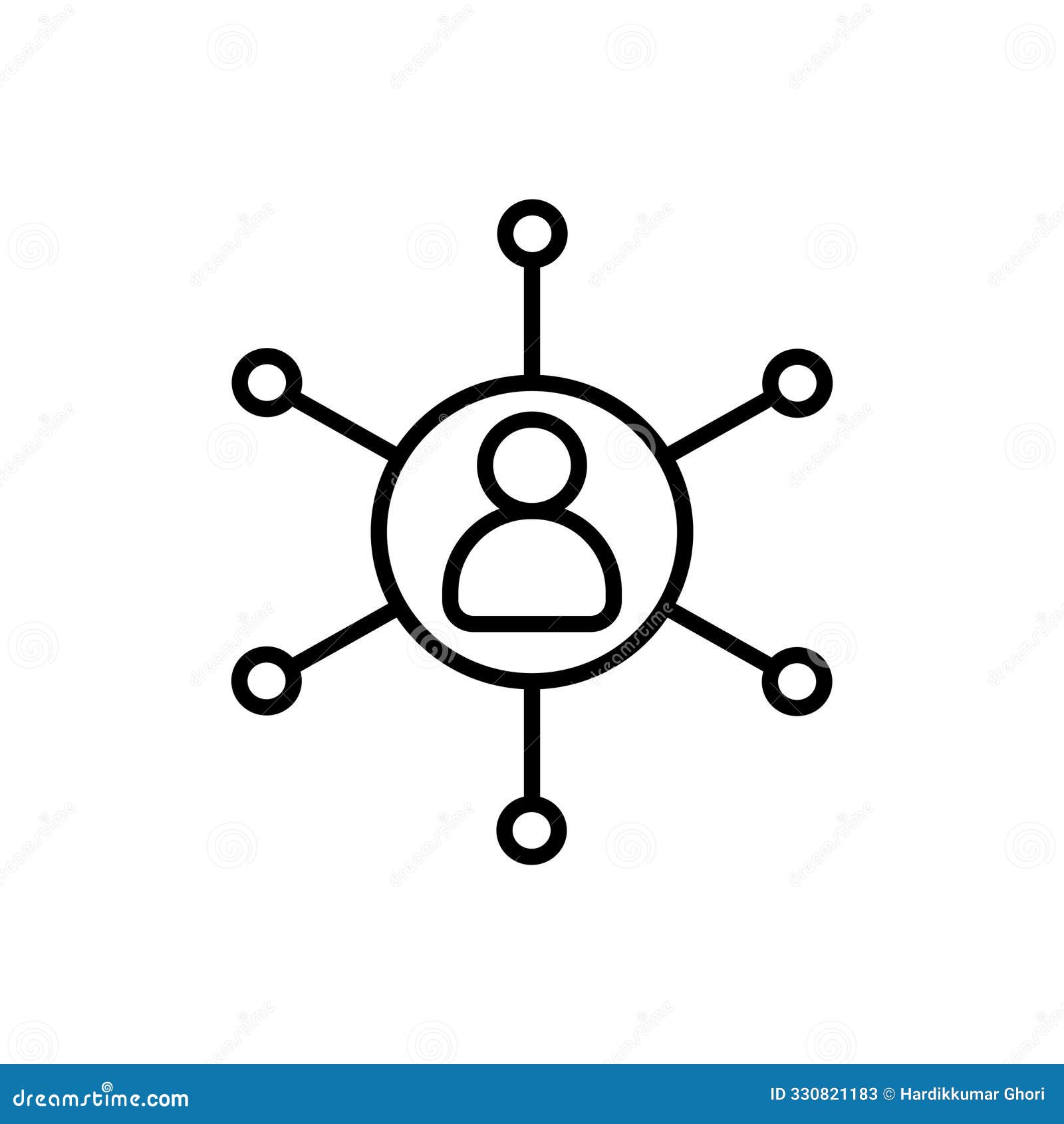 Stakeholders Vector Infographic In Minimal Outline Style Royalty-Free ...