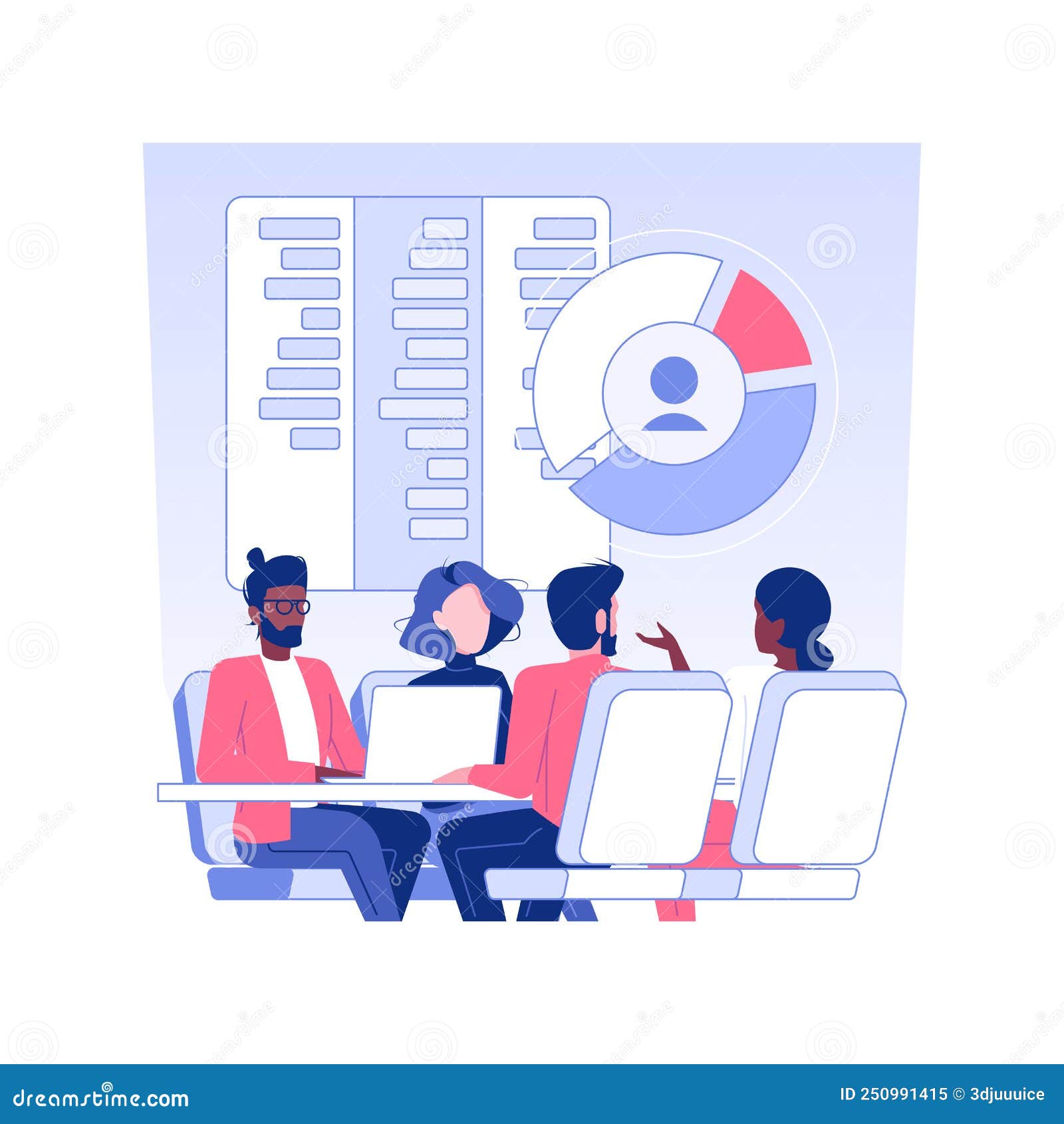 Stakeholders Vector Infographic In Minimal Outline Style Royalty-Free ...