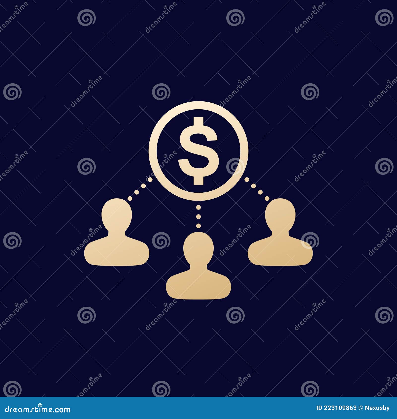 Stakeholders Vector Icon on Dark Stock Vector - Illustration of stake ...