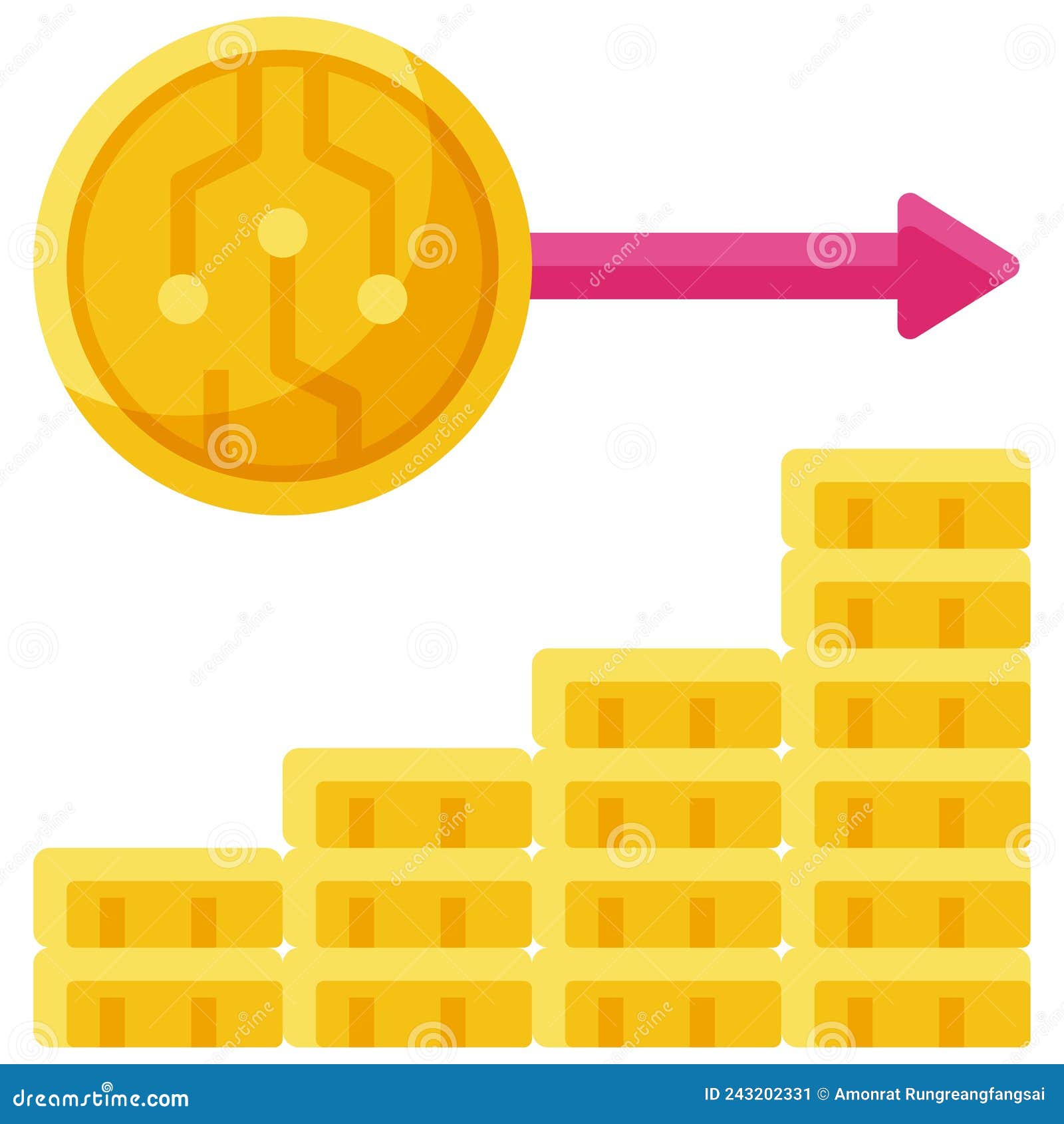 Staking Icon, DeFi Related Vector Illustration Stock Vector ...