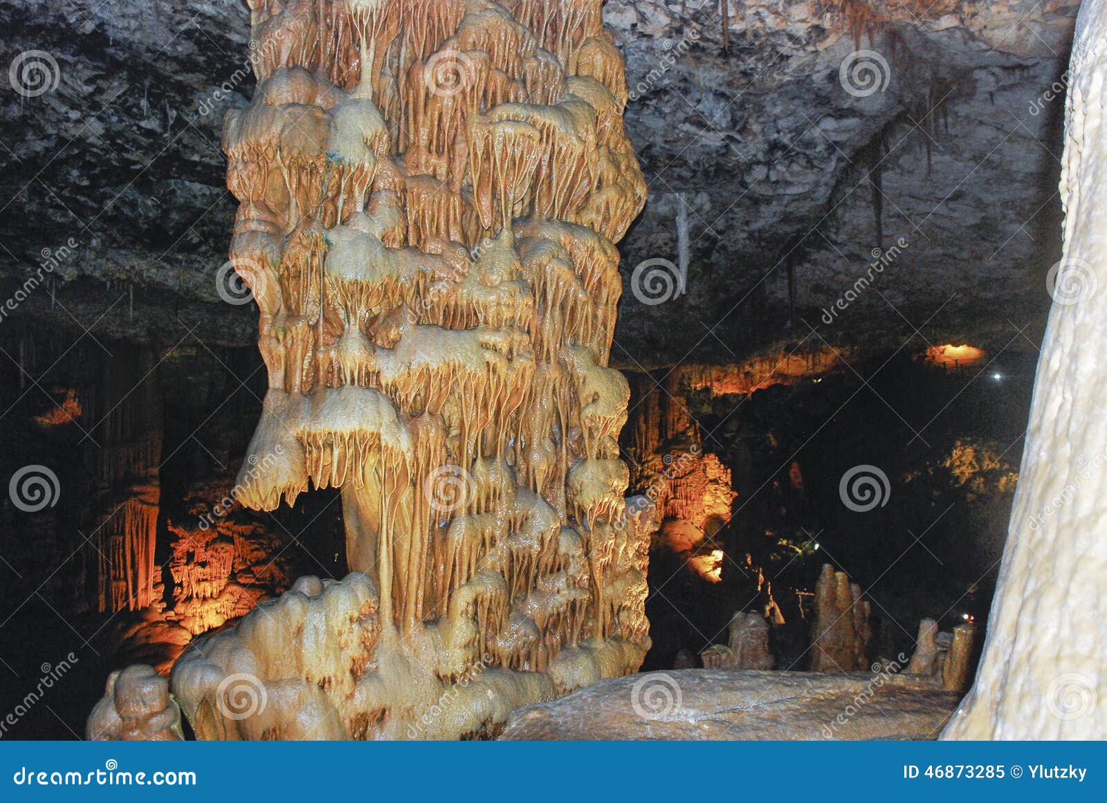 Stalactite cave, Israel stock image. Image of dark, arabs - 46873285