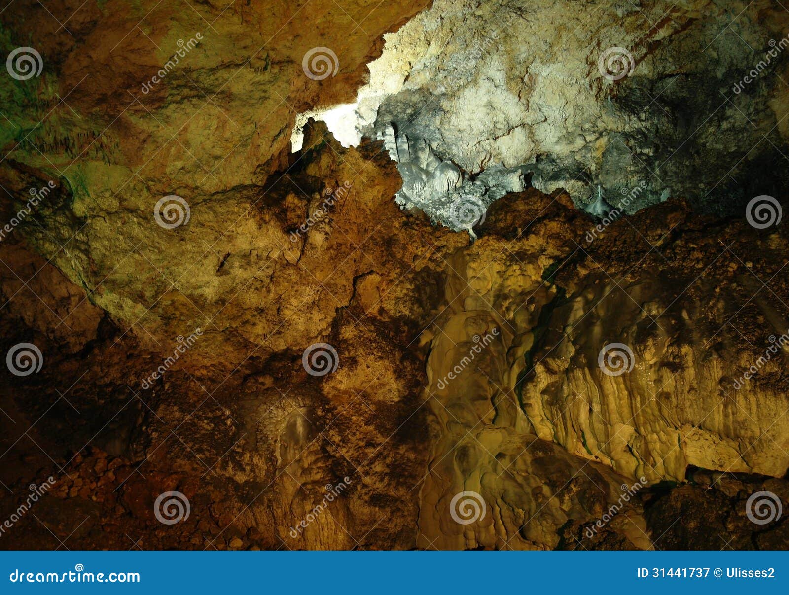 Stalactite Cave . stock image. Image of light, earth - 31441737