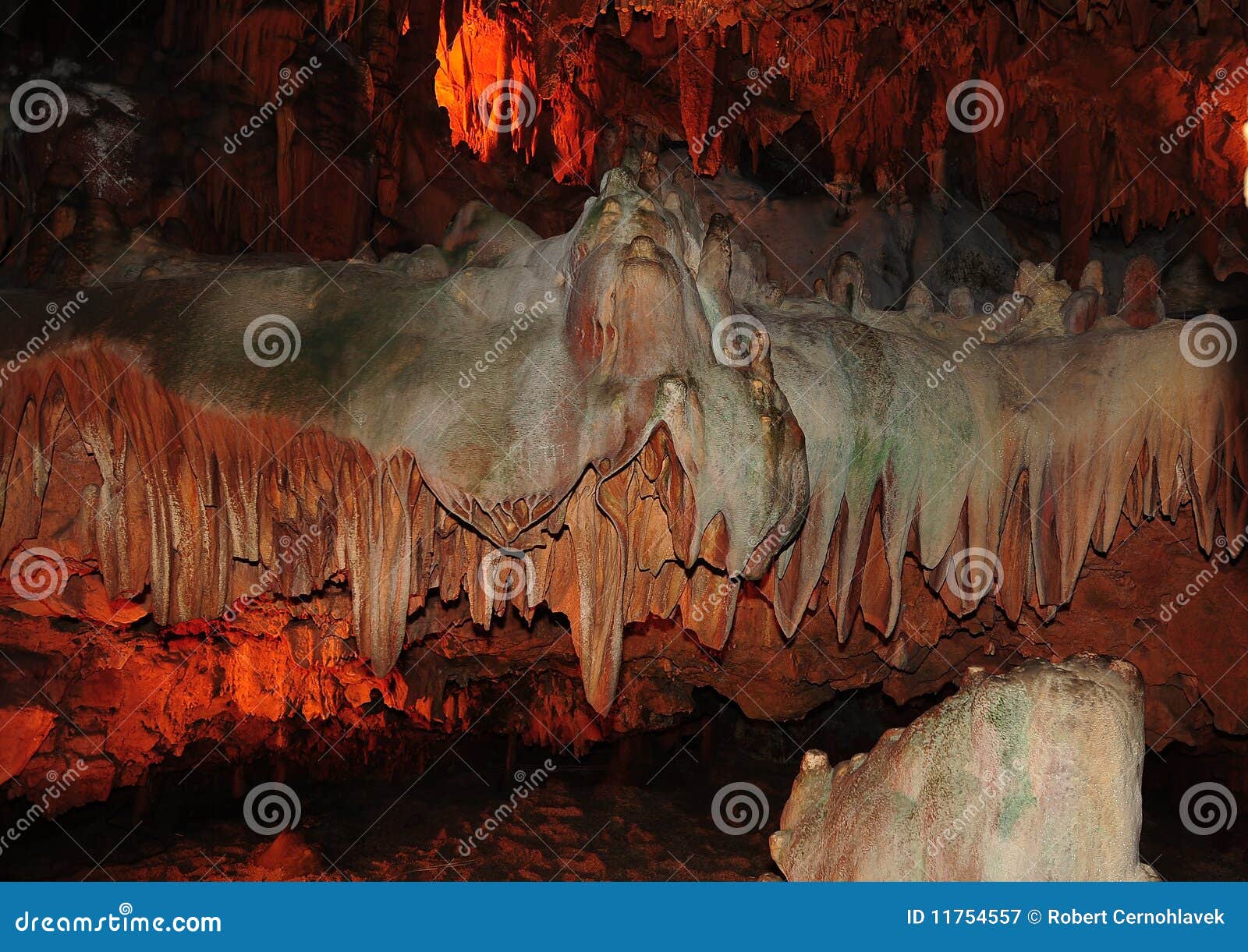 Stalactite formation stock image. Image of ancient, geology - 11754557