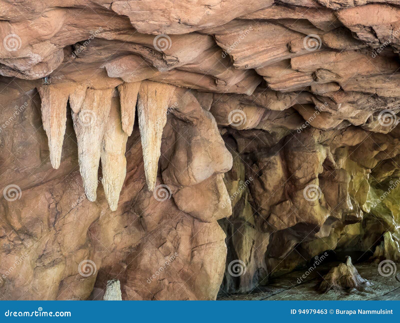 Stalactite stock image. Image of path, stalactite, underground - 94979463