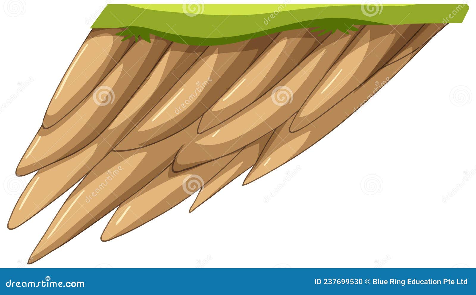 Stalactite Stalagmite In Cartoon Style Vector Illustration ...
