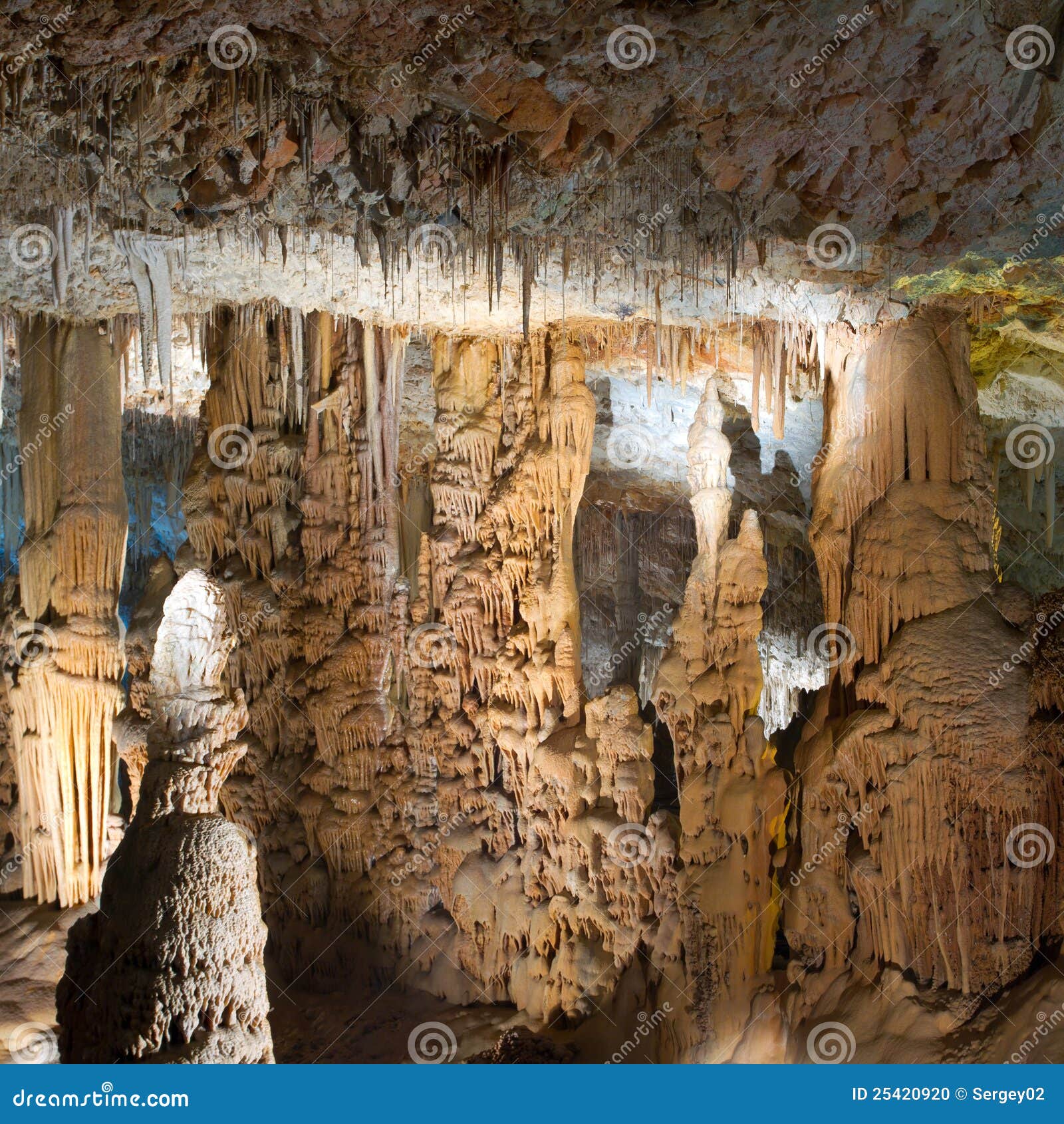 Stalactite And Stalagmite Rock Structures In Borra Caves Araku India ...