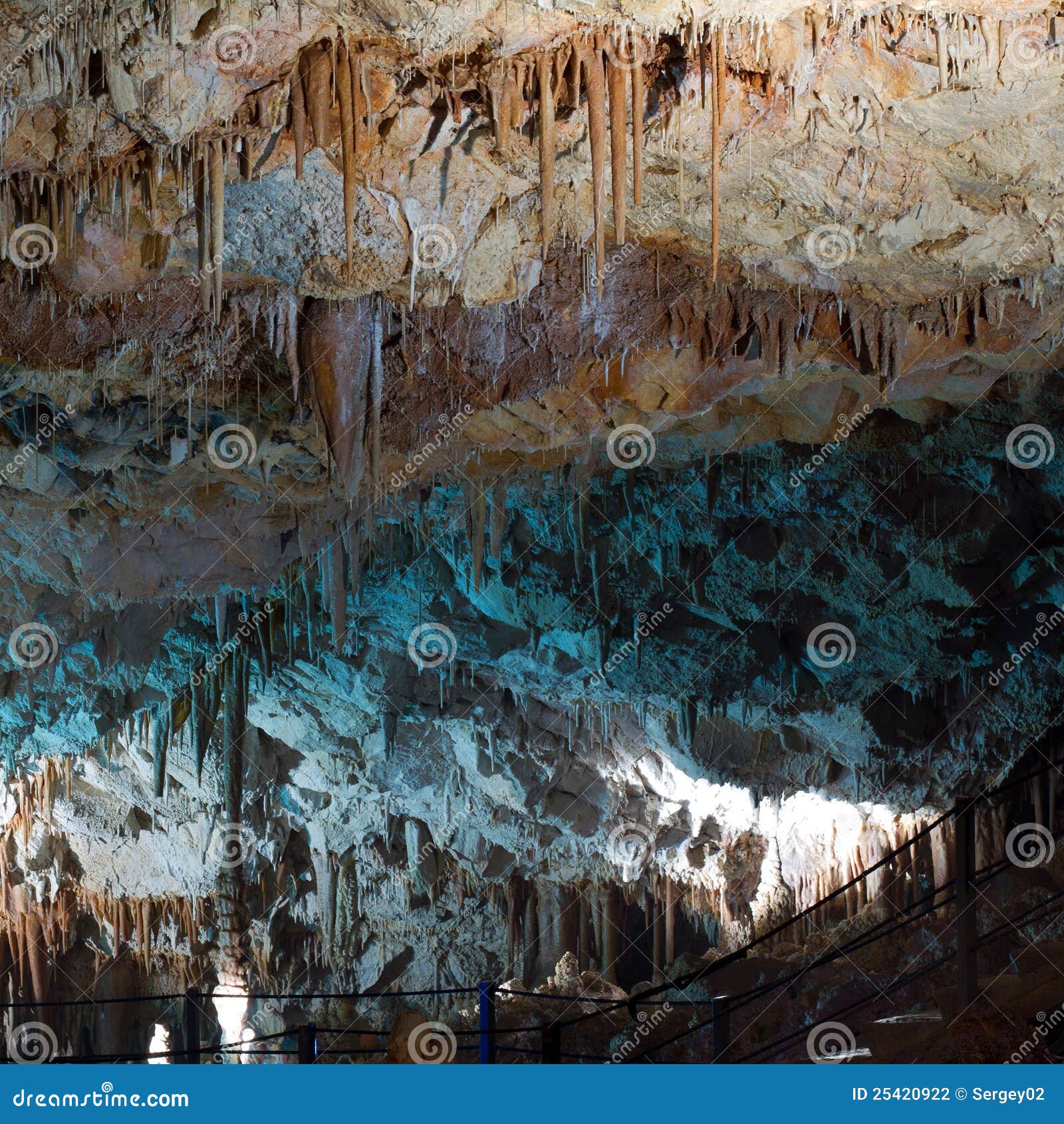 Stalactite Stalagmite Cavern Stock Photo - Image of growth, america ...