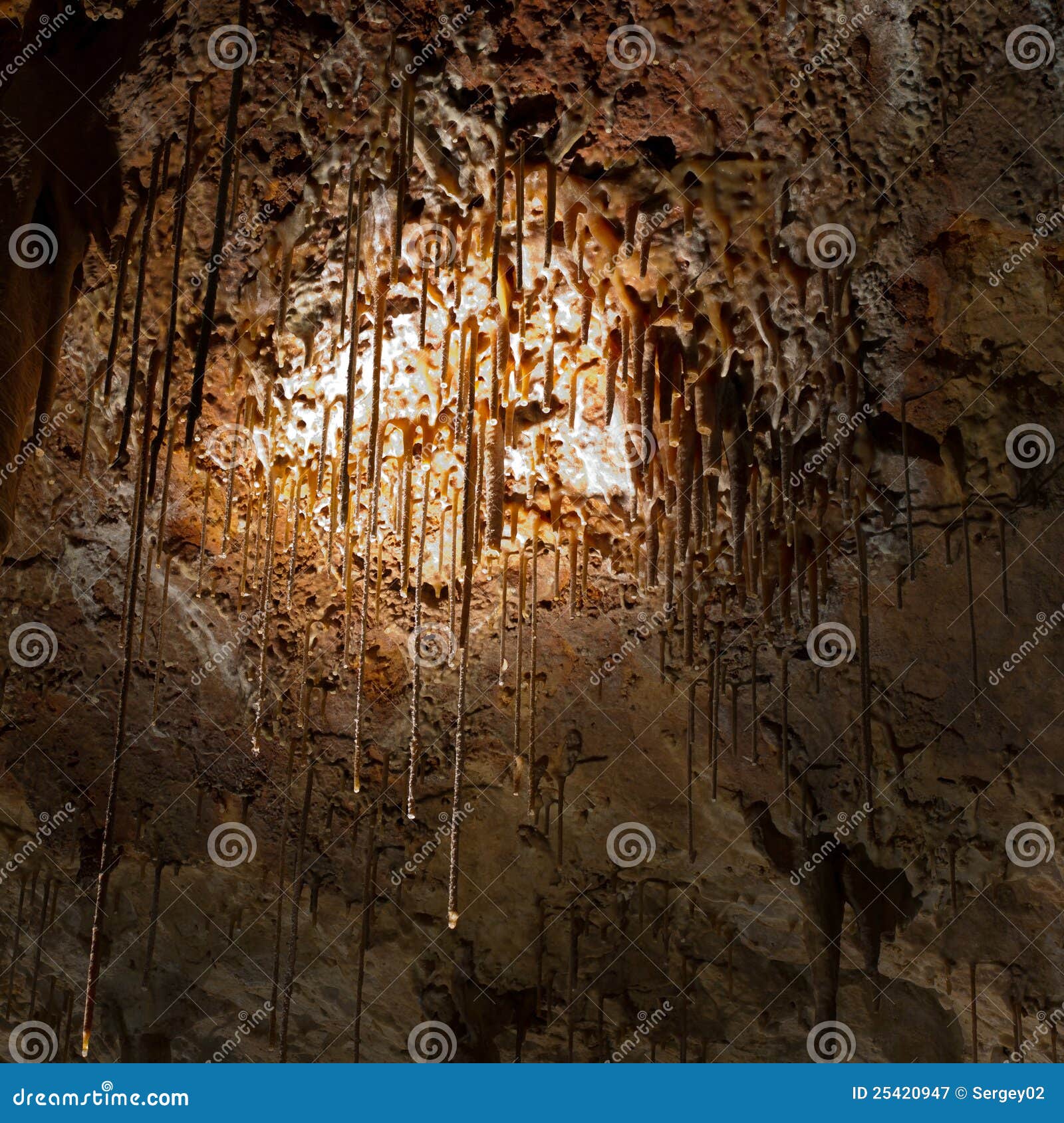 Stalactite Stalagmite Cavern Stock Image - Image of natural, america ...