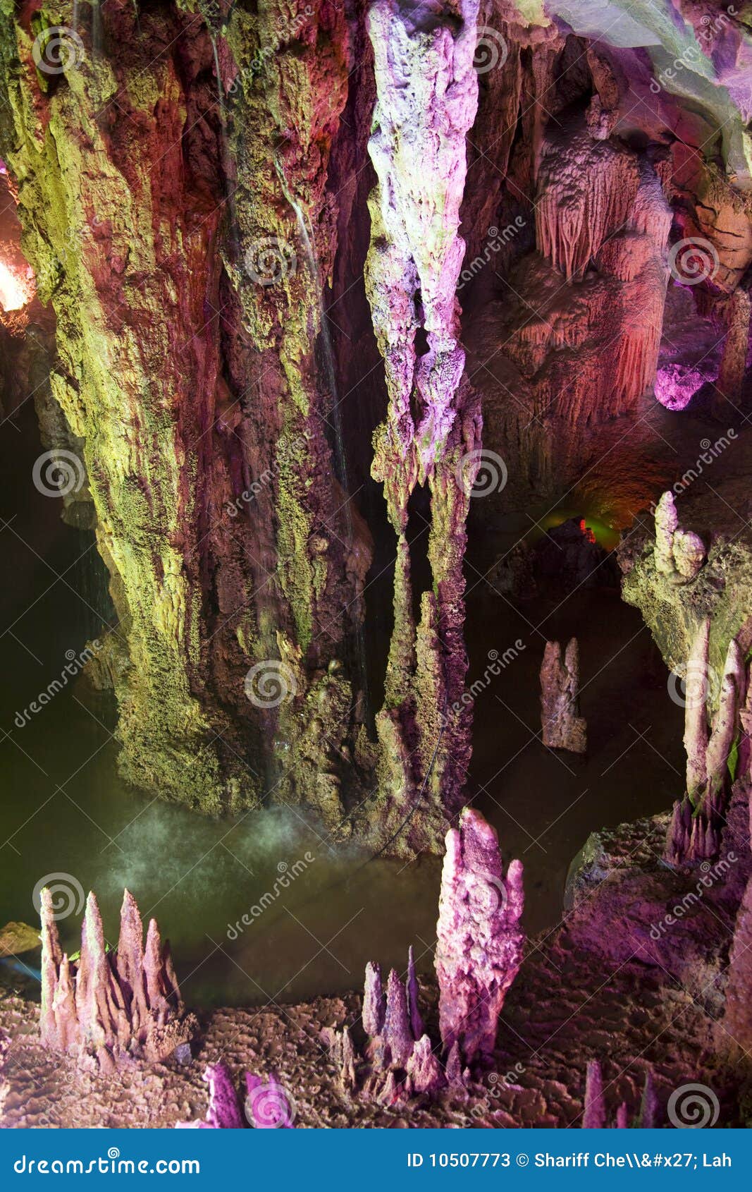 Stalactite and Stalagmite Formations Stock Image - Image of guilin ...